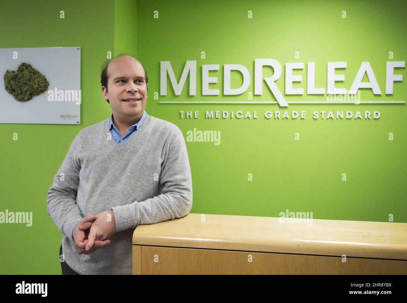 Neil Closner, MedReleaf chief executive office, poses for photographs ...
