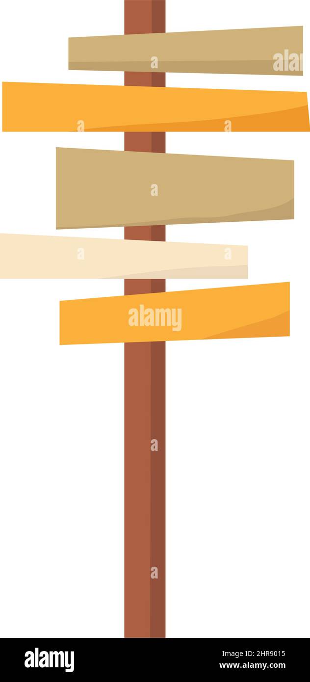 Road sign in flat style isolated on white background Stock Vector Image ...