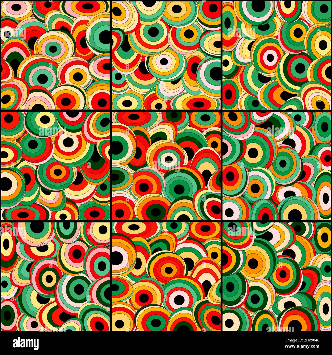 Seamless background with geometric pattern. Oval and circle shapes ...