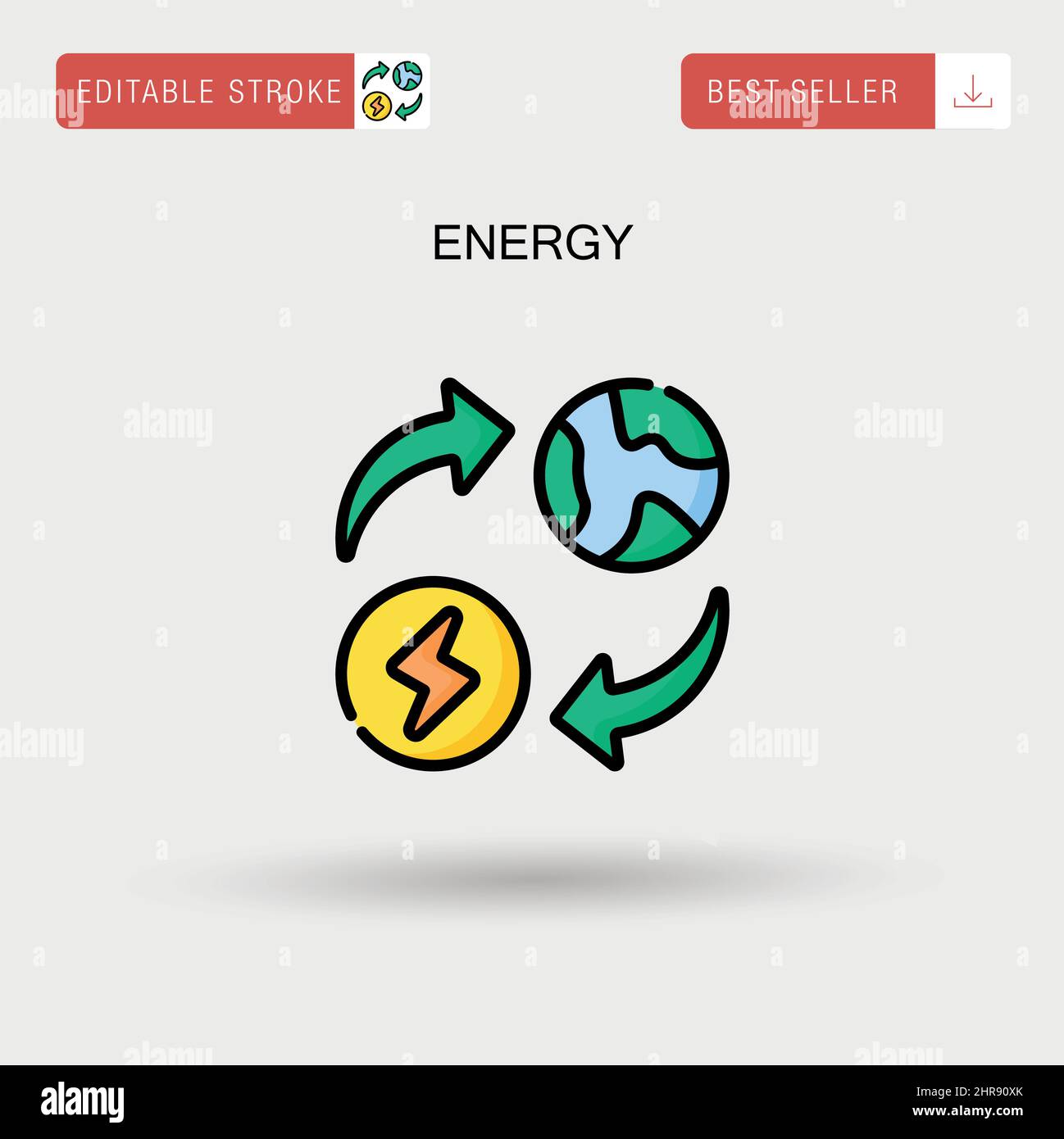 Energy Simple vector icon Stock Vector Image & Art - Alamy
