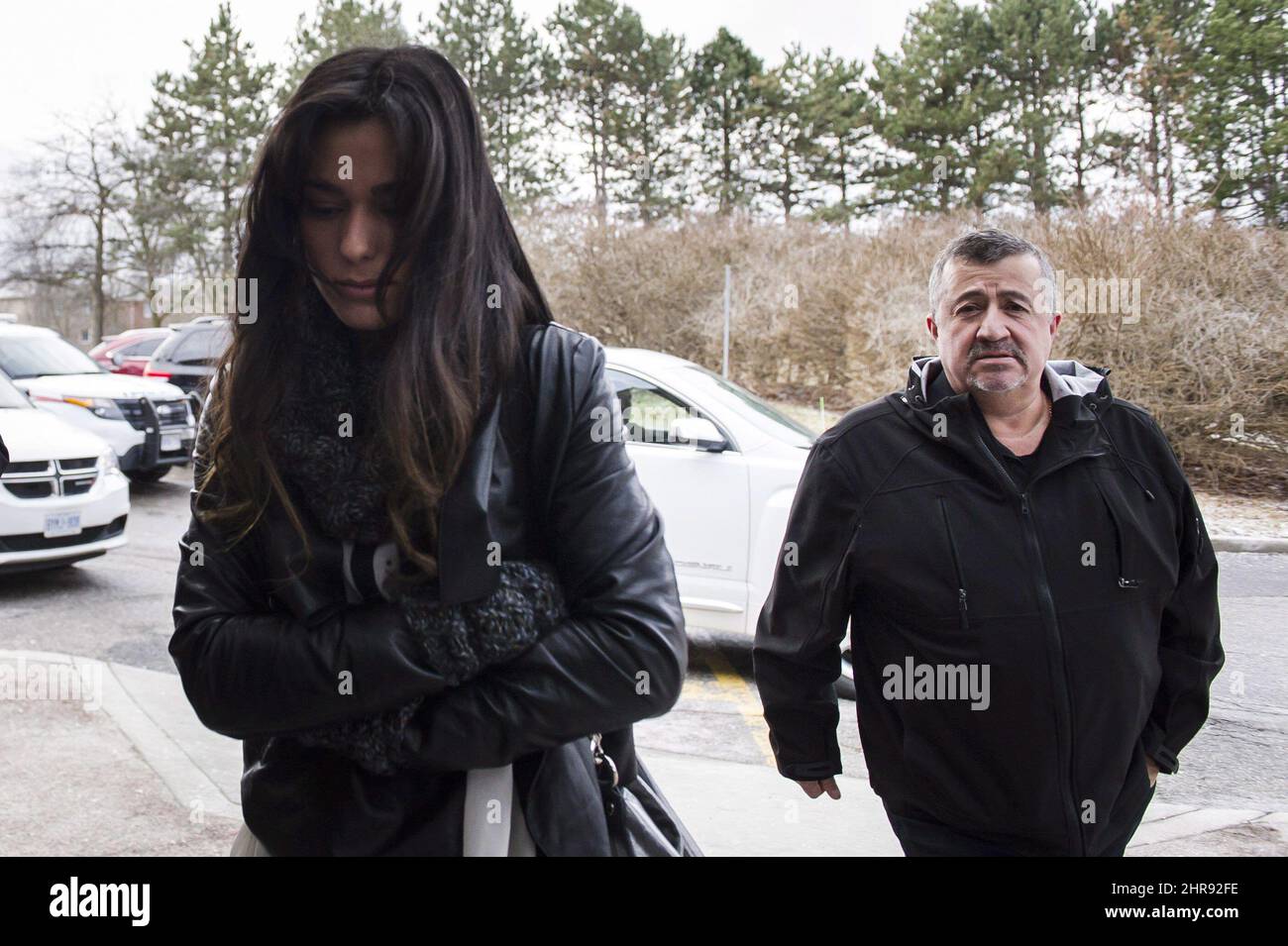 Taryn Hampton, fiancee of accused drunk driver Marco Muzzo, arrives at ...