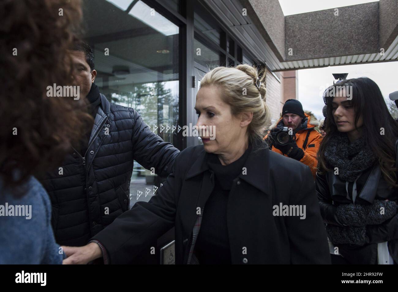 Dawn Muzzo, centre, the mother of accused drunk driver Marco Muzzo, and ...