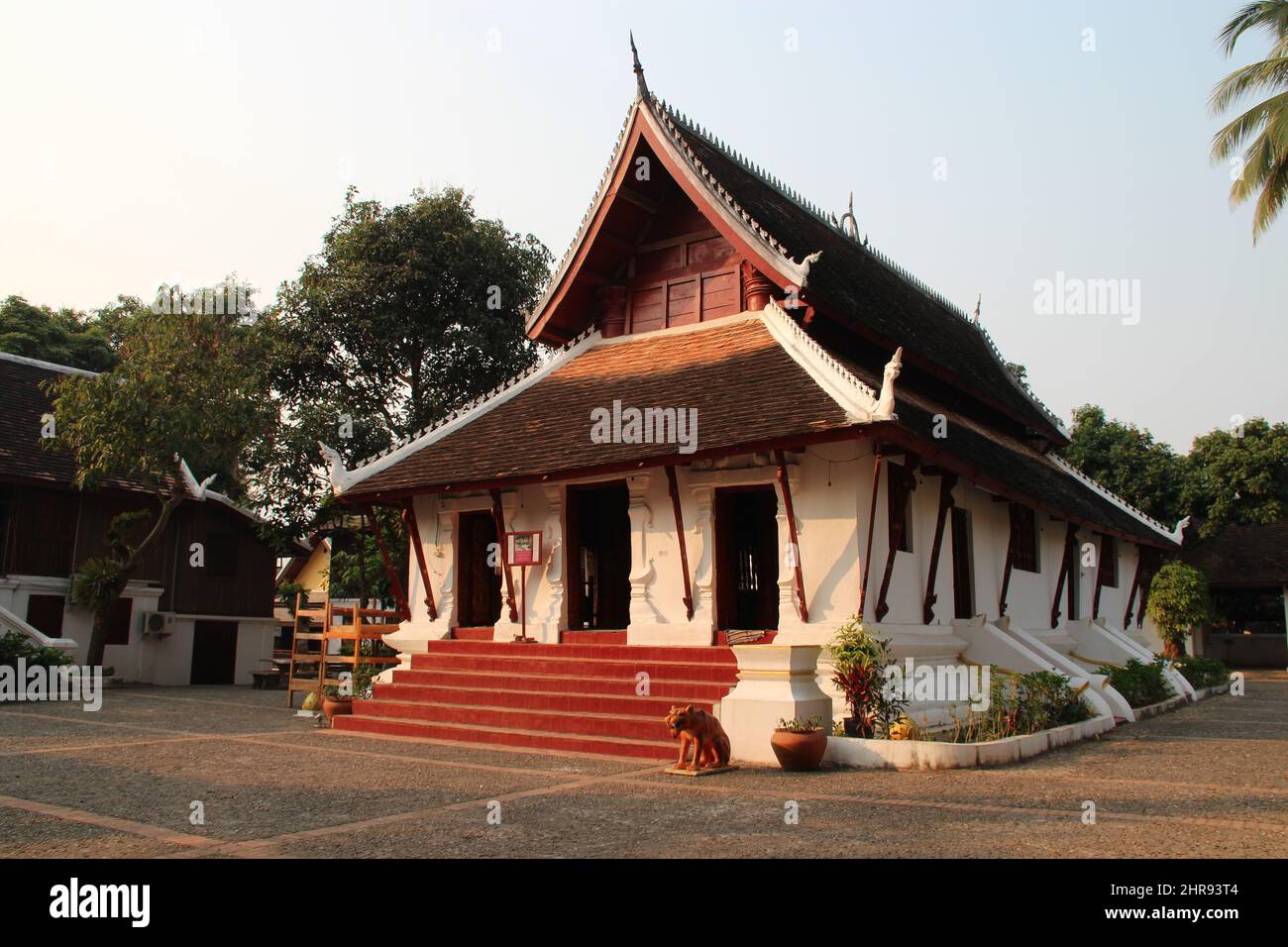 buddhist temple (Wat Pak Khan Khammungkhun) in luang prabang in laos ...