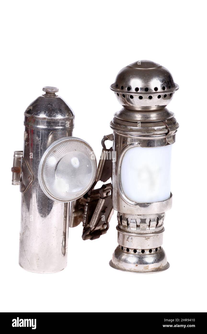 Old lamps. Taken on clean white background Stock Photo - Alamy