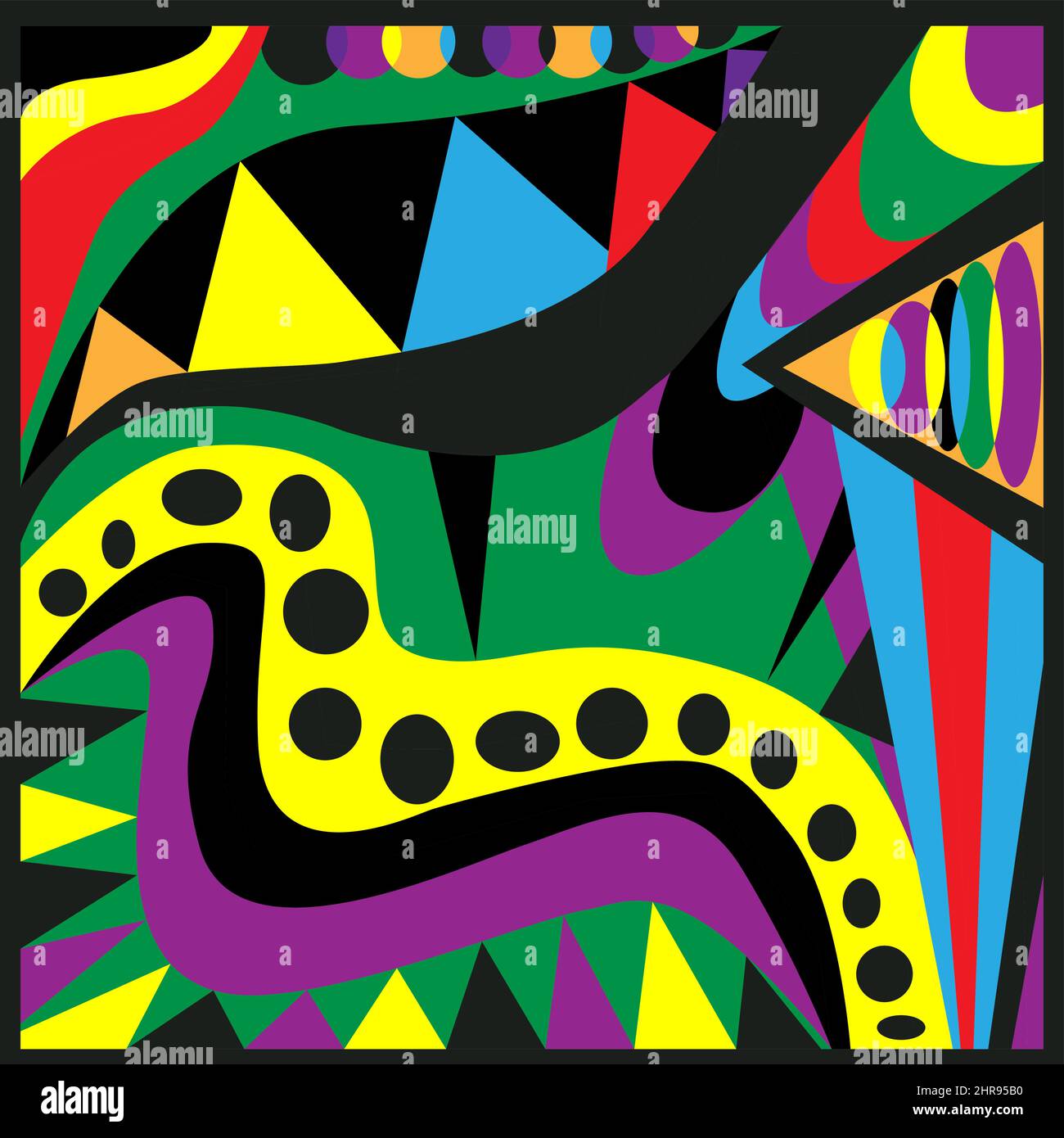 Abstract geometric background. Pucci style Stock Vector Image & Art - Alamy