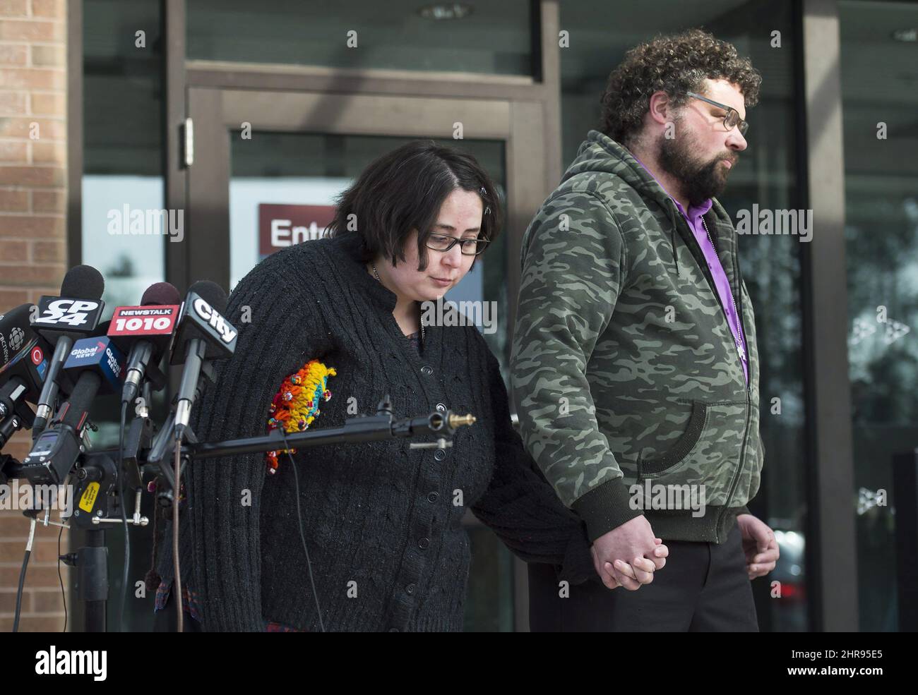 Jennifer Neville-Lake and her husband Edward leave the courthouse after ...