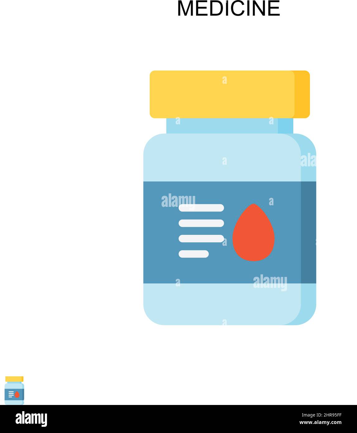 Medicine Simple vector icon. Illustration symbol design template for ...