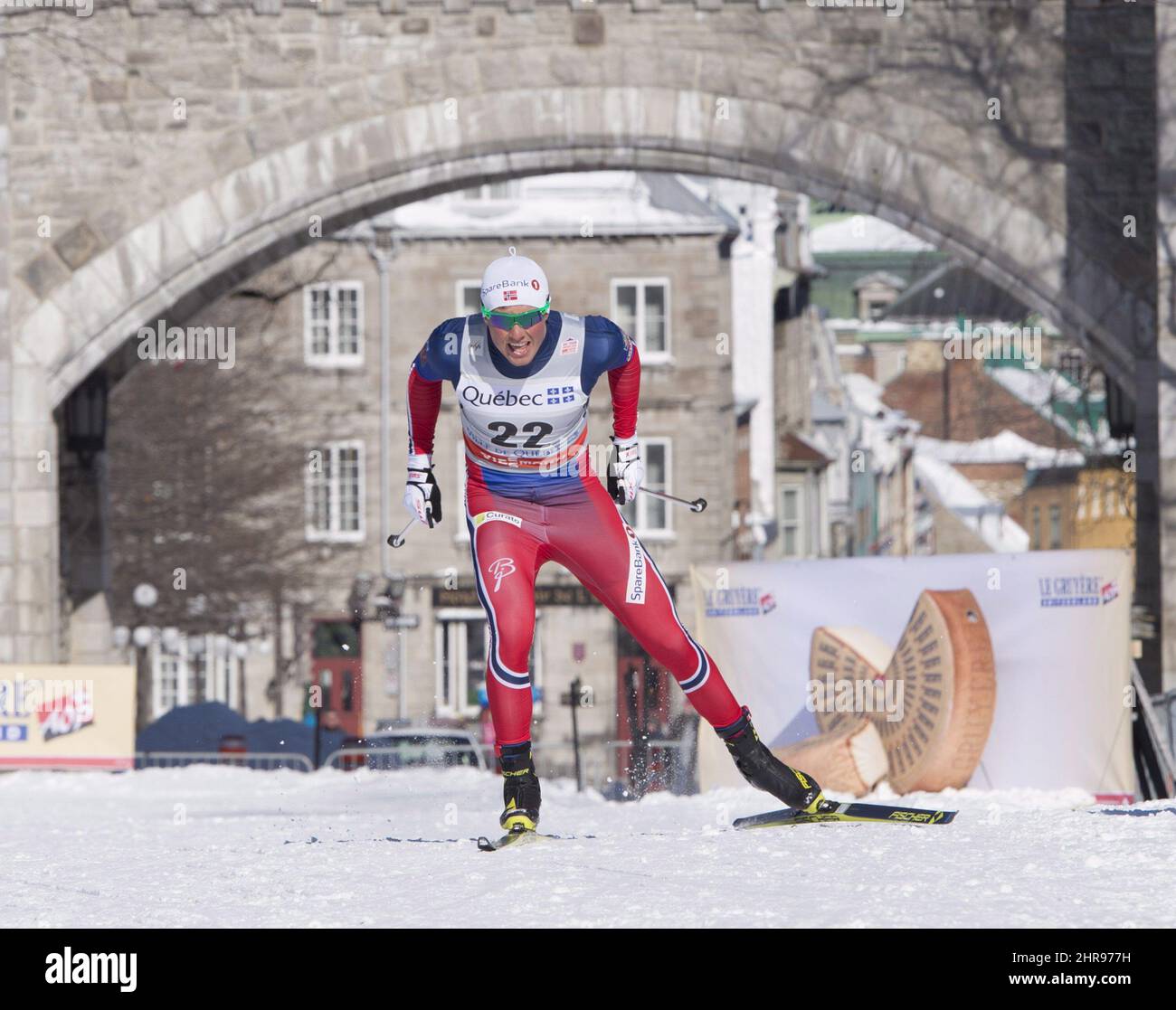 Emil Iversen, of Norway, races to qualify second during the men's 1.7 ...