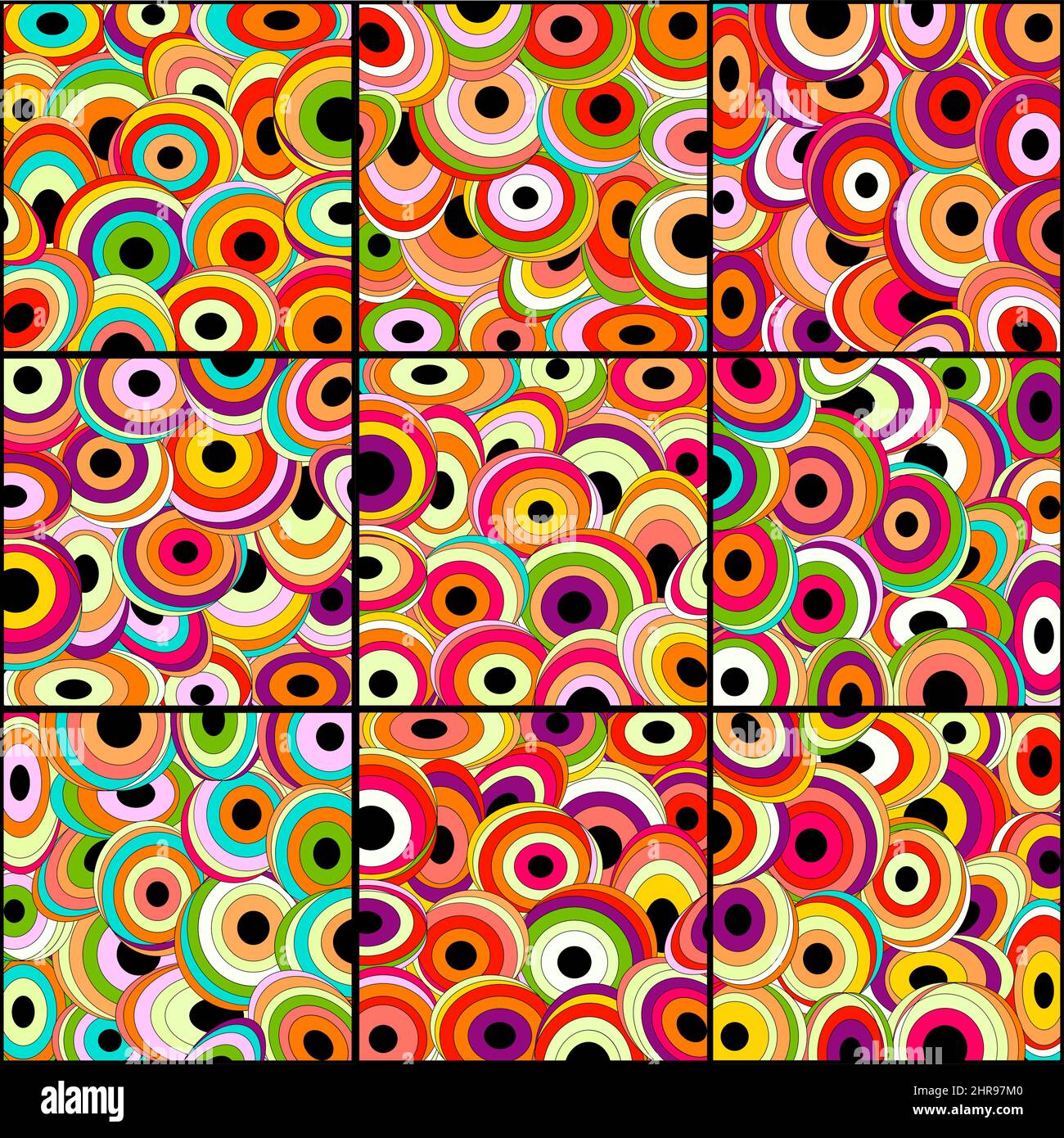 Seamless background with geometric pattern. Oval and circle shapes ...
