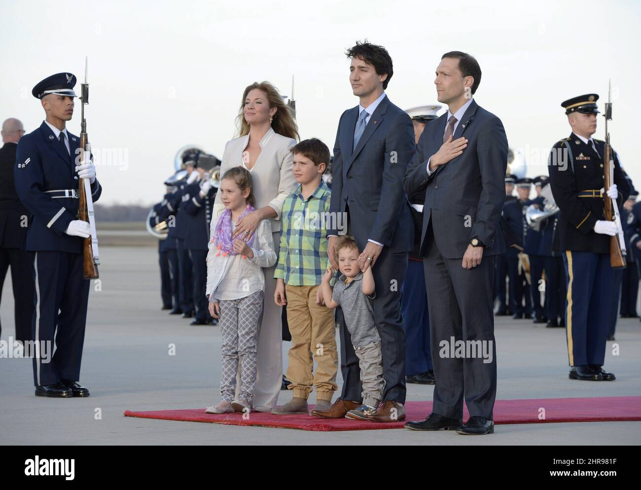 Prime Minister Justin Trudeau arrives for a state visit in Washington ...