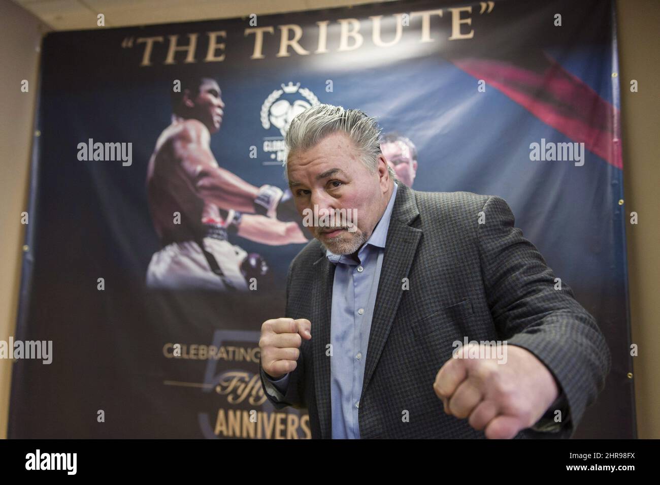 George Chuvalo poses for a portrait after the announcement in Toronto ...