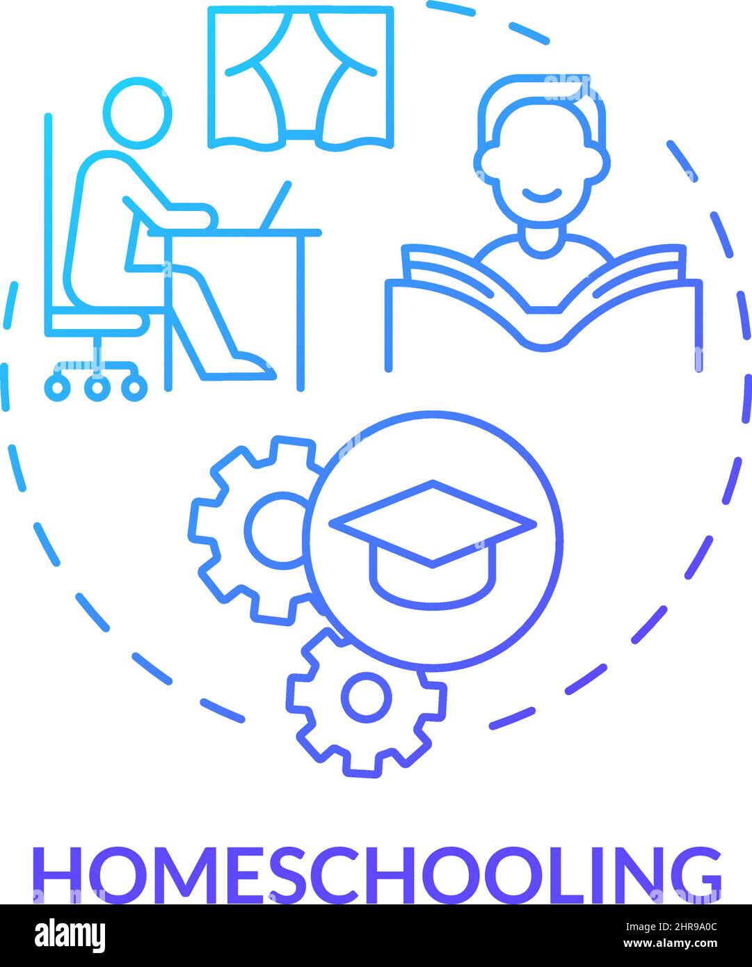 Homeschooling logo hi-res stock photography and images - Alamy
