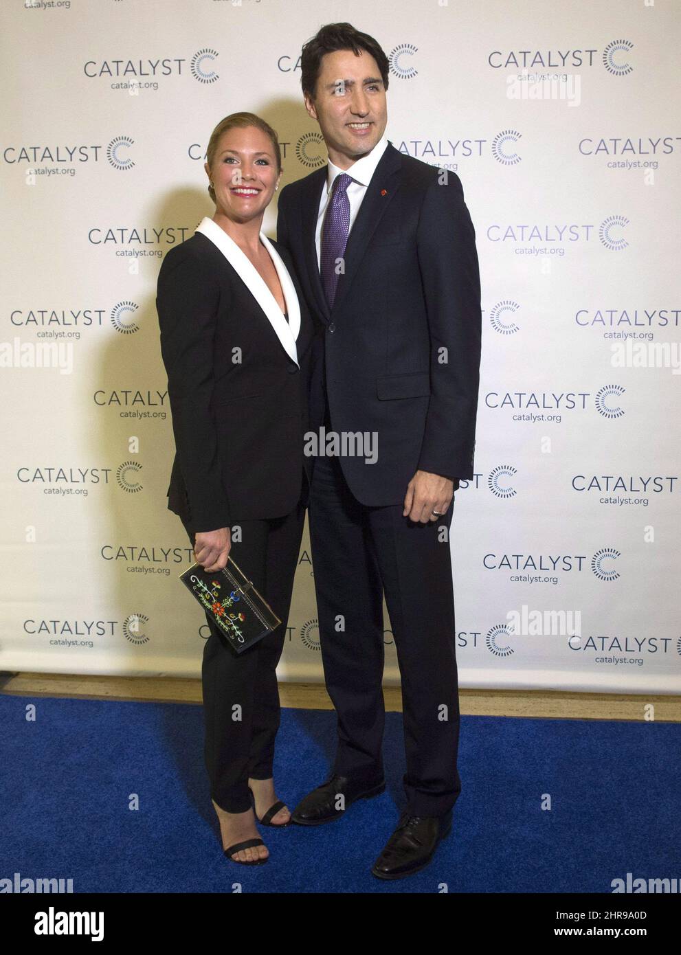 Canadian Prime Minister Justin Trudeau and his wife Sophie Gregoire ...