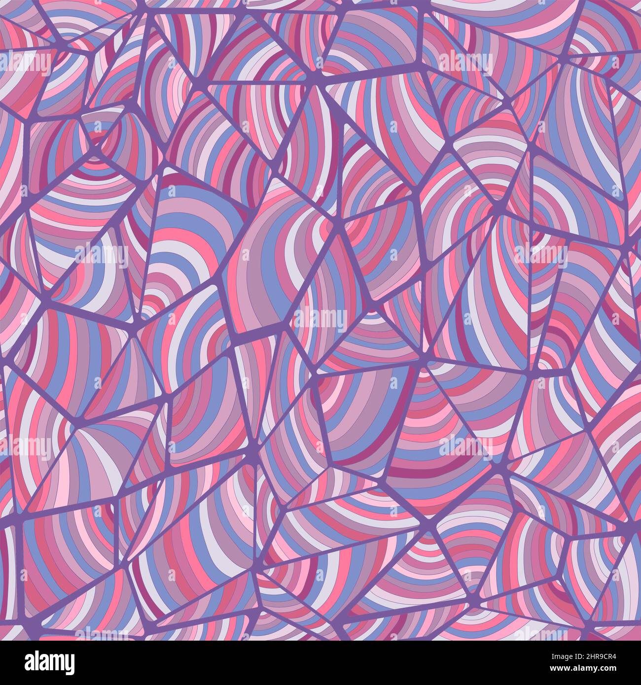 Seamless background of geometric shapes. Freehand illustration Stock ...