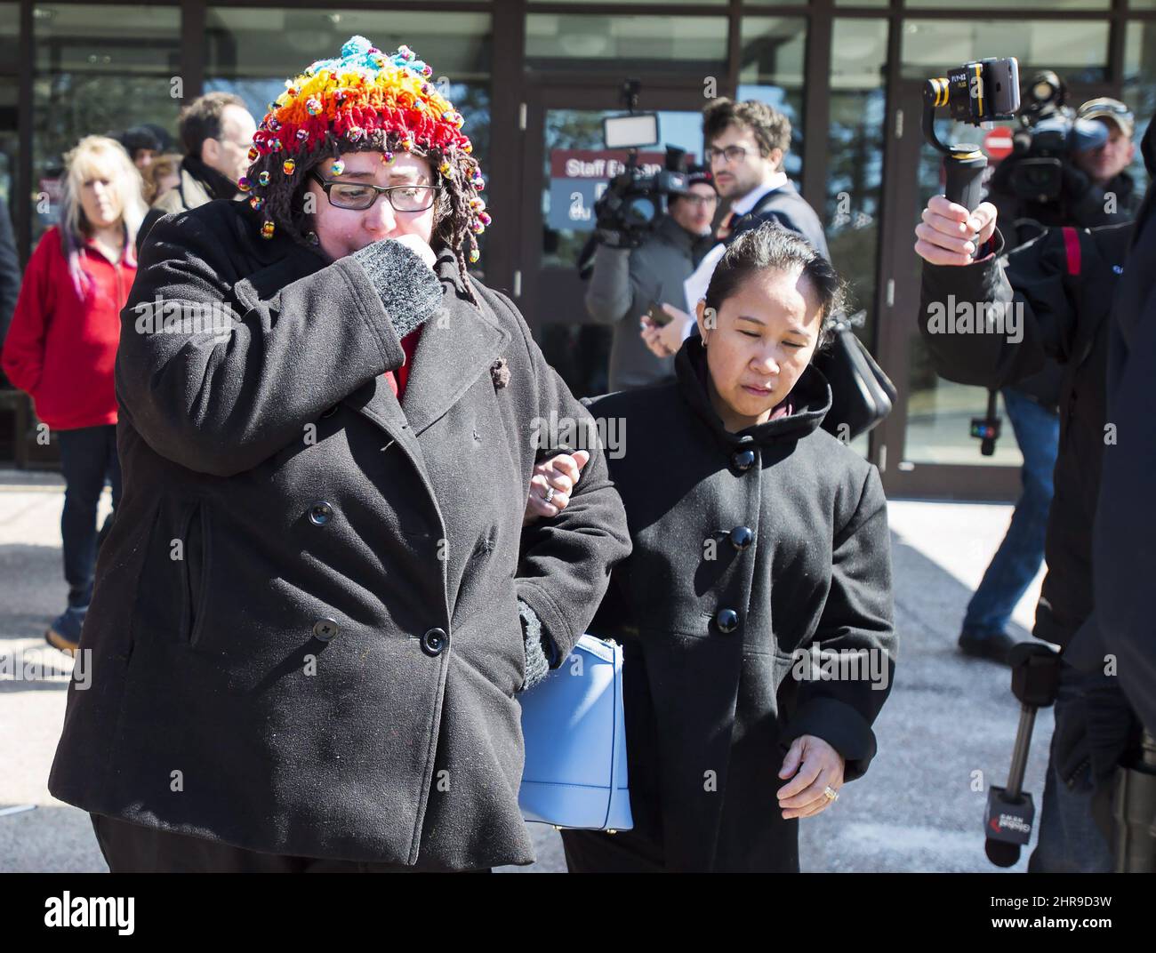 Jennifer Neville-Lake, left, who lost her three children and father in ...