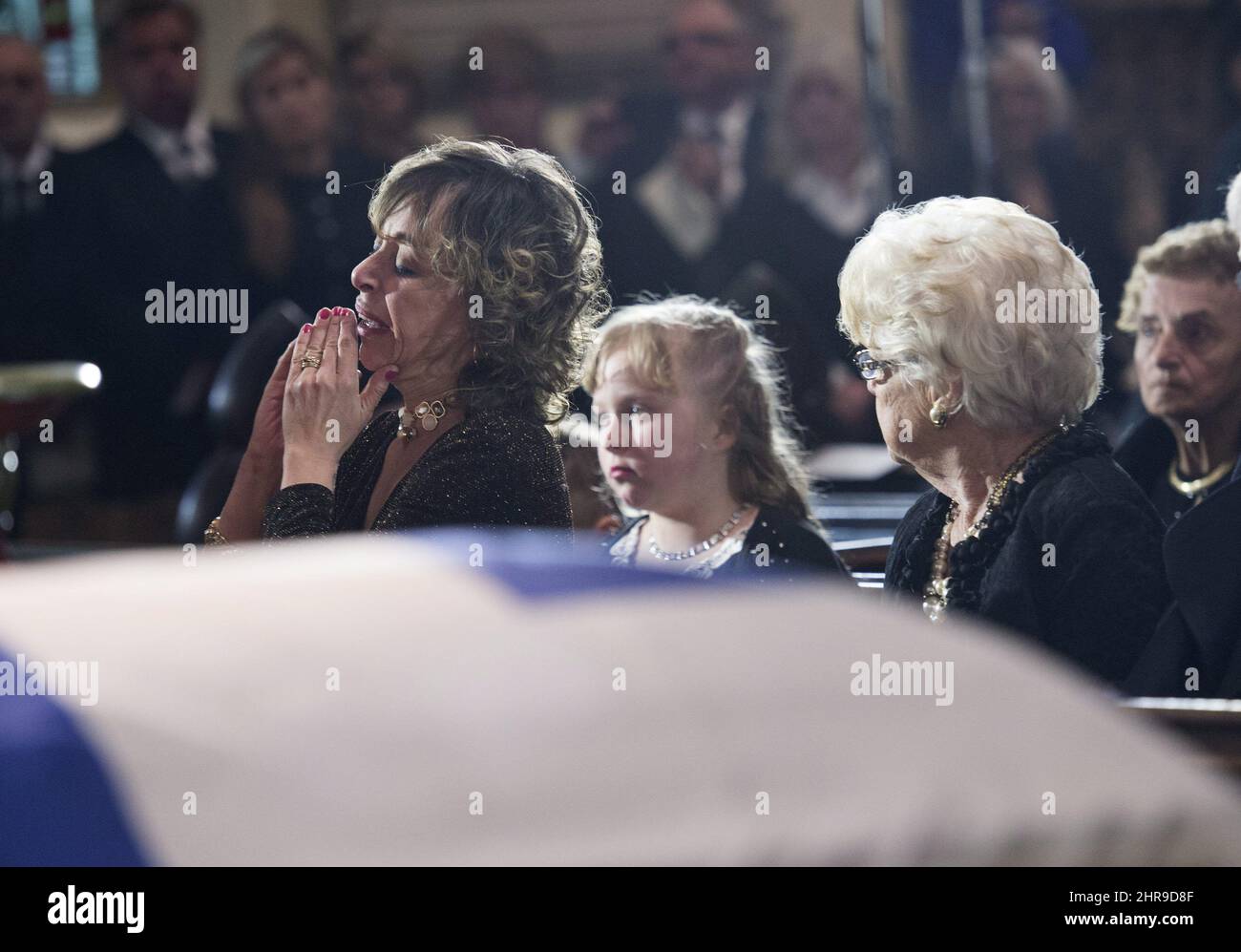 Former Toronto mayor Rob Ford's widow Renata, left, daughter Stephanie ...