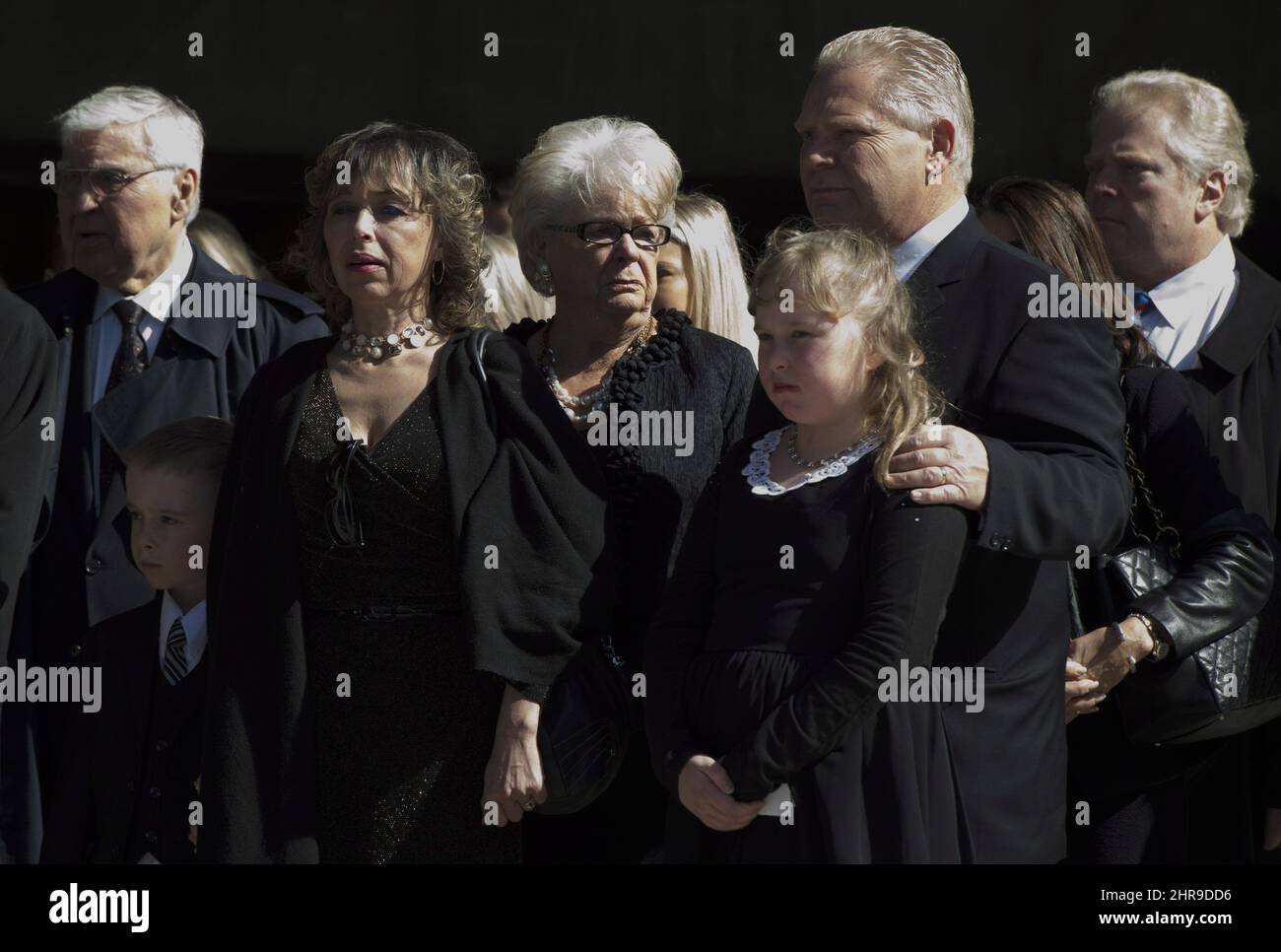 Son Doug Ford Jr., left to right, wife Renata Ford, mother Diane Ford ...