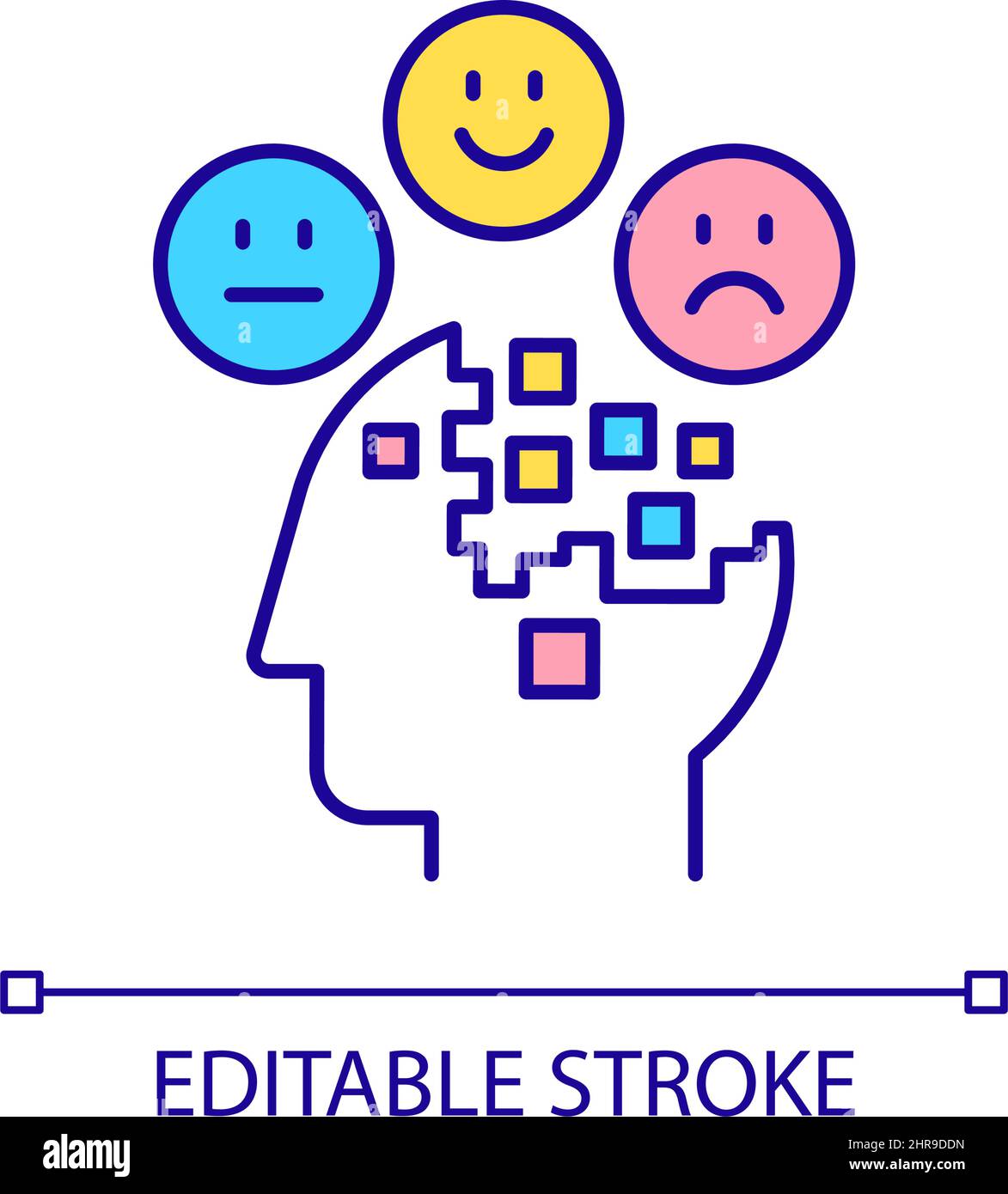 Mental disorder RGB color icon Stock Vector Image & Art - Alamy