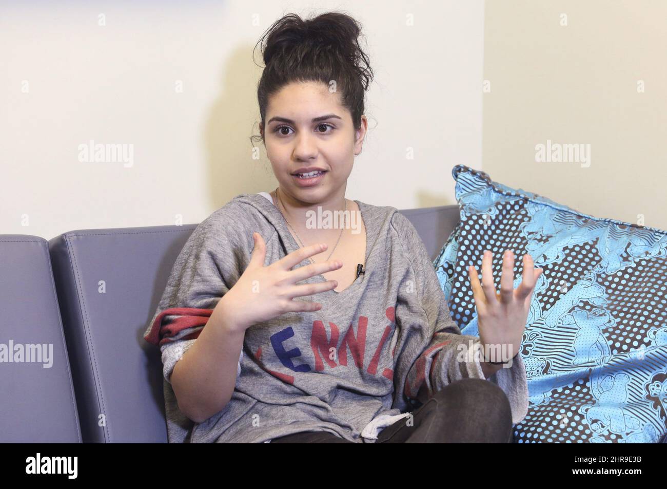Singer songwriter Alessia Cara of Brampton, Ont. is interviewed at the ...