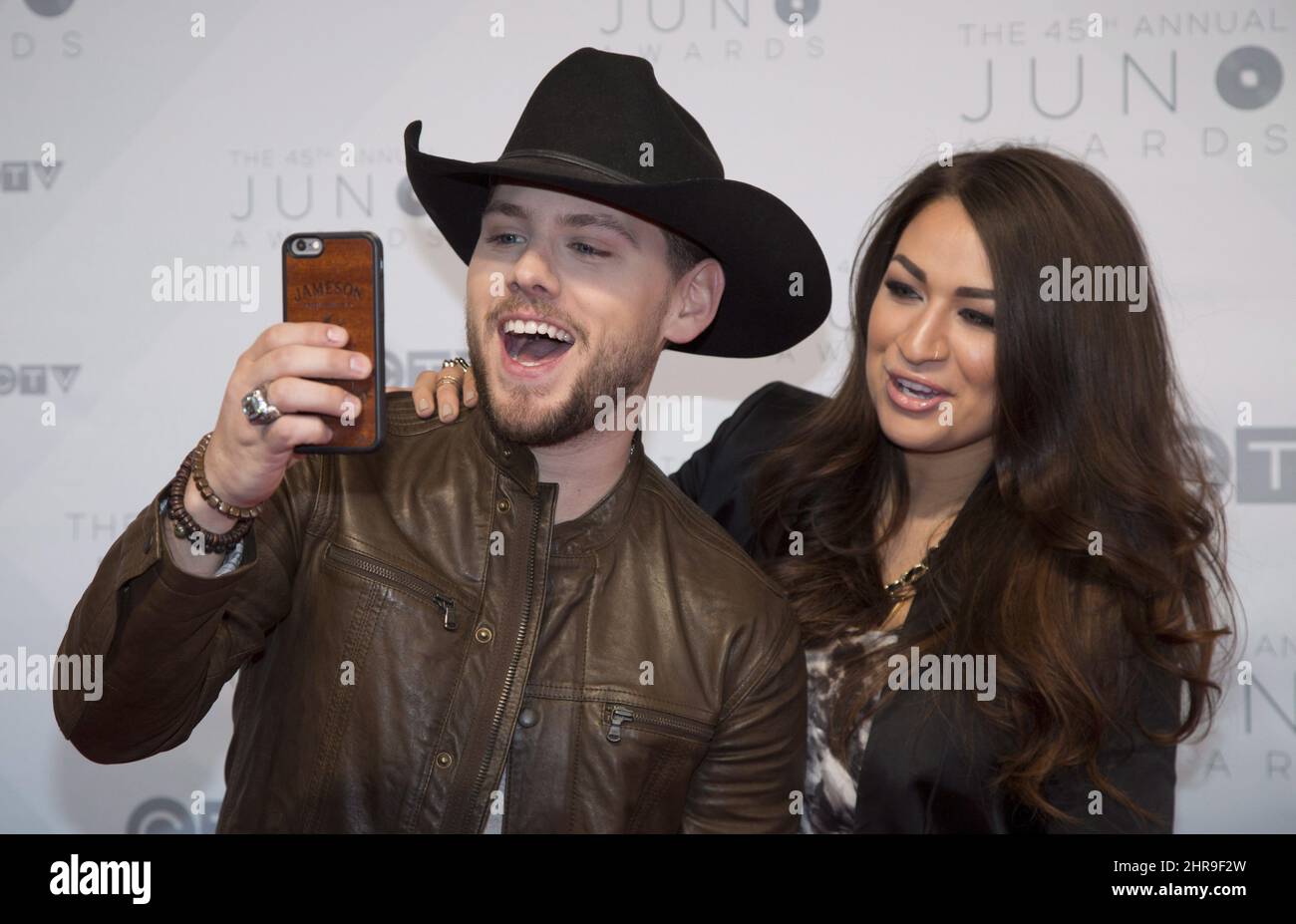 Country singer Brett Kissel arrives on the red carpet at the Juno ...