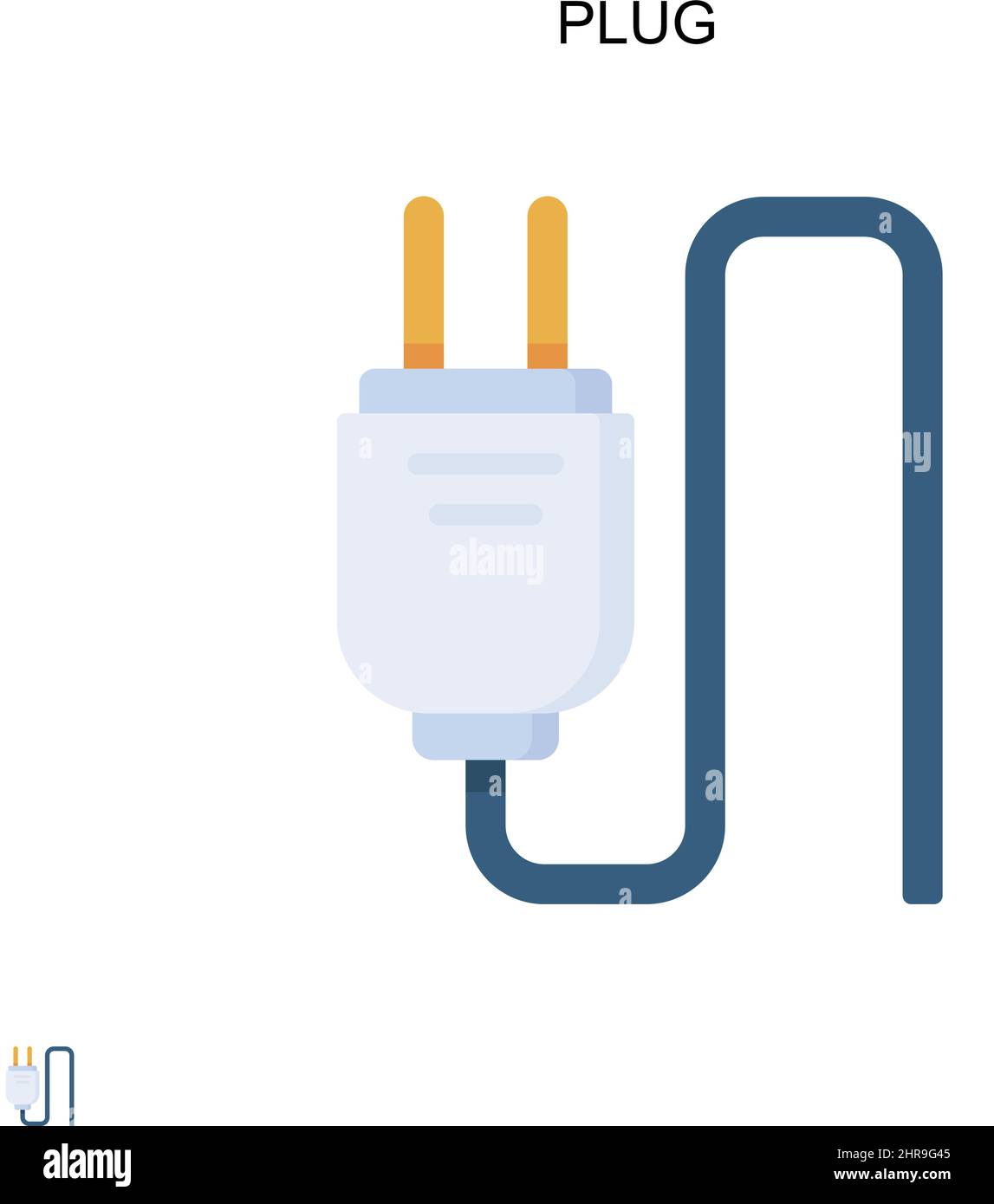 Plug Simple vector icon. Illustration symbol design template for web ...