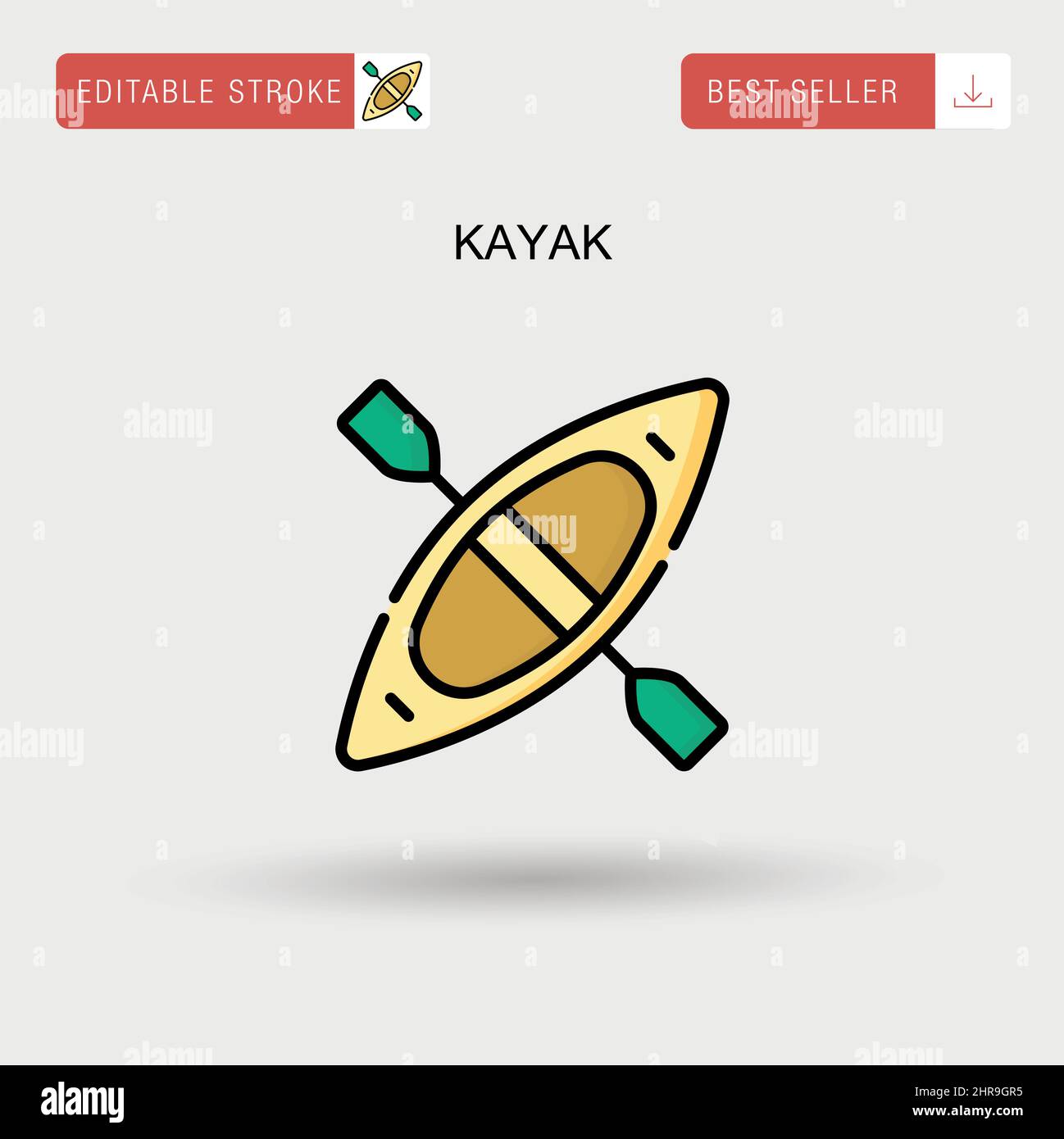 Wave sport kayak Stock Vector Images - Alamy