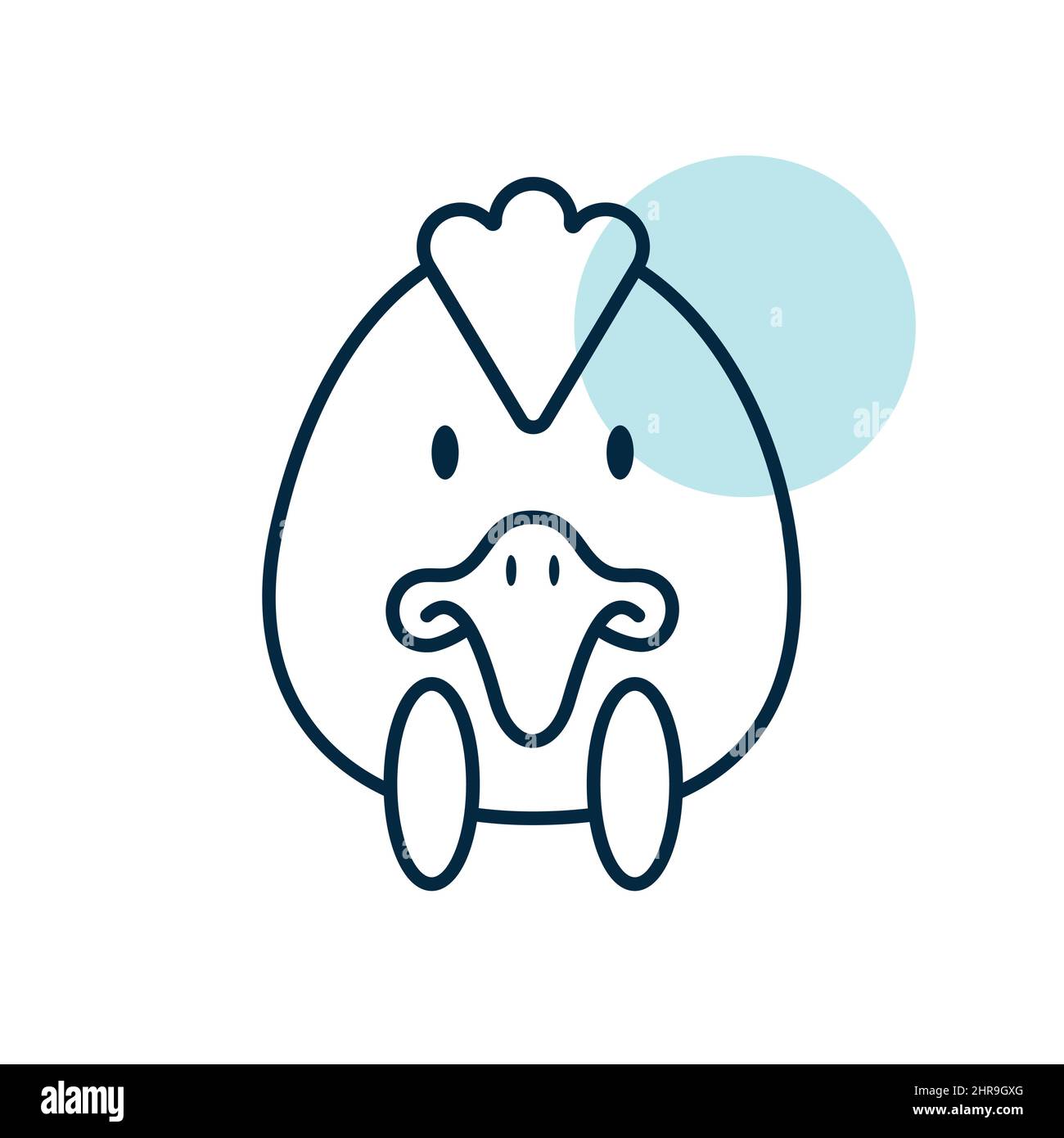 Chicken isolated icon. Animal head vector illustration. Agriculture ...