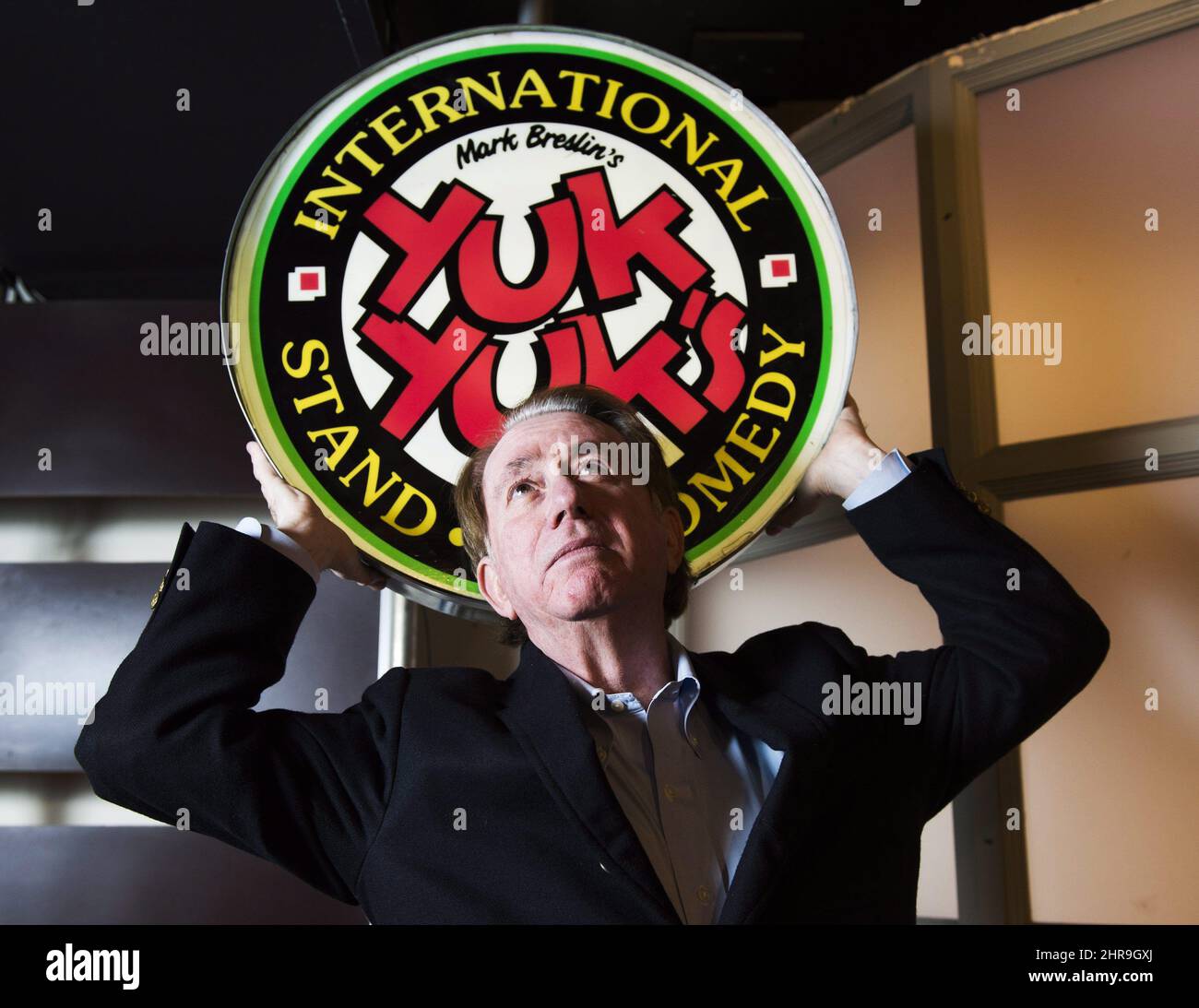 Yuk Yuk's founder and comedian Mark Breslin poses for a photograph in ...