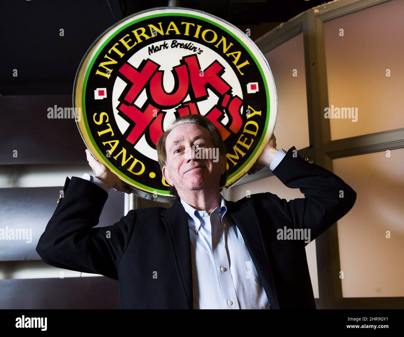 Yuk Yuk's founder and comedian Mark Breslin poses for a photograph in ...