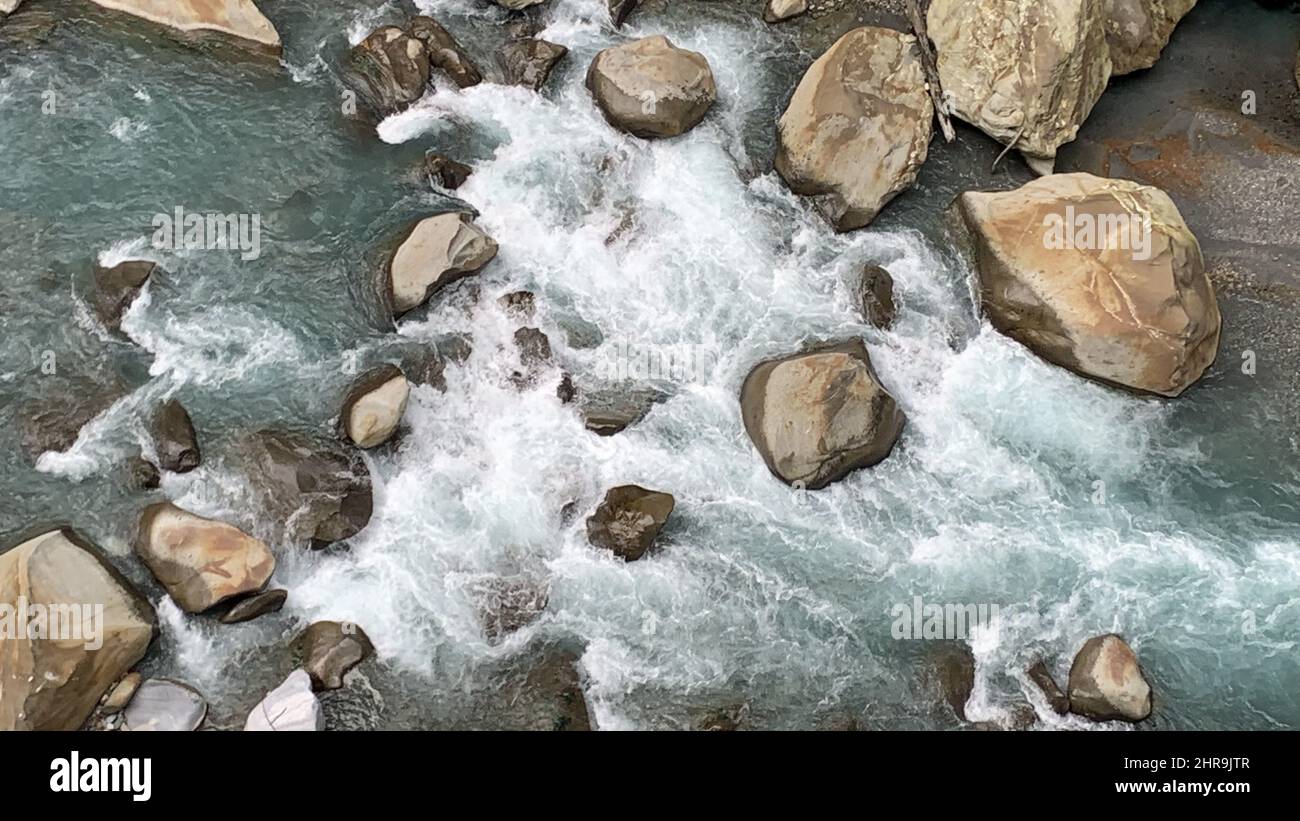 Water splashing on the rocks Stock Photo - Alamy