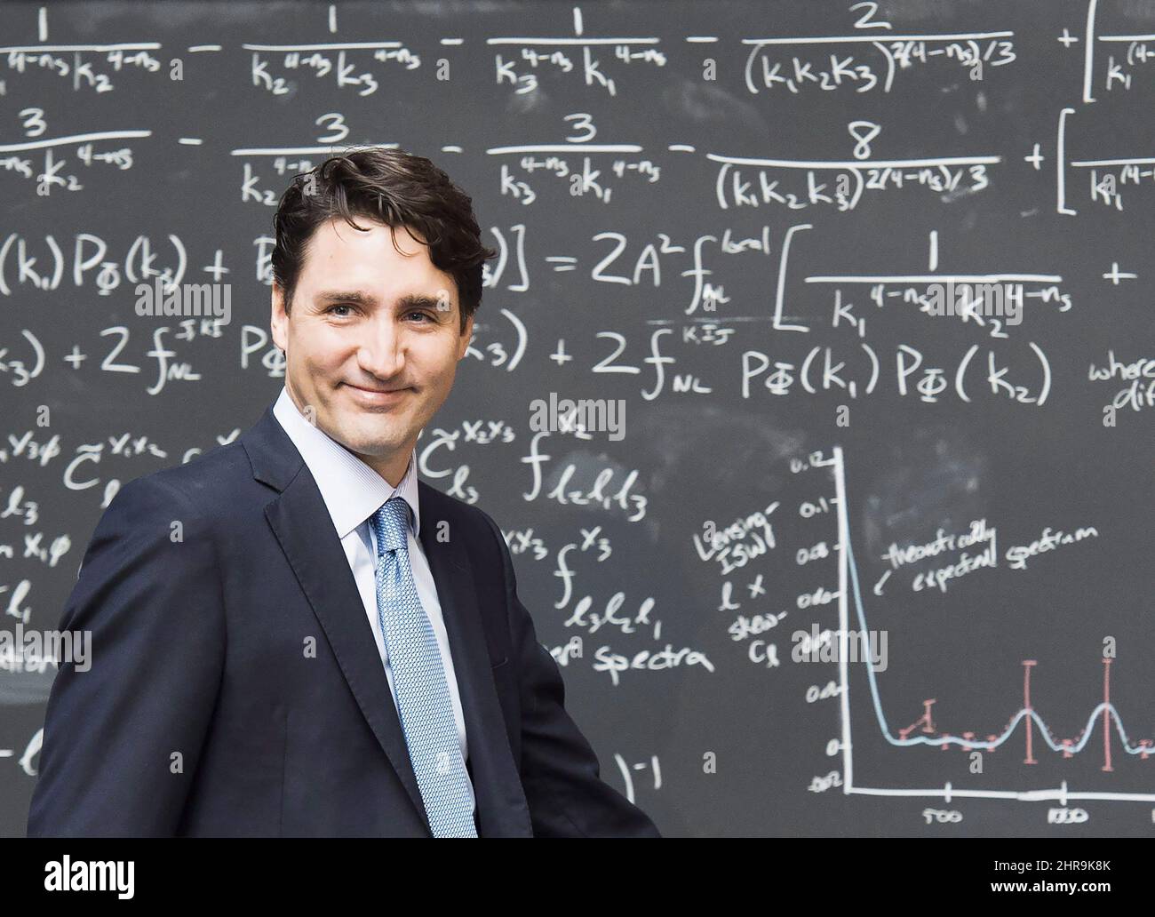 Prime Minister Justin Trudeau walks on stage to make an announcement at ...