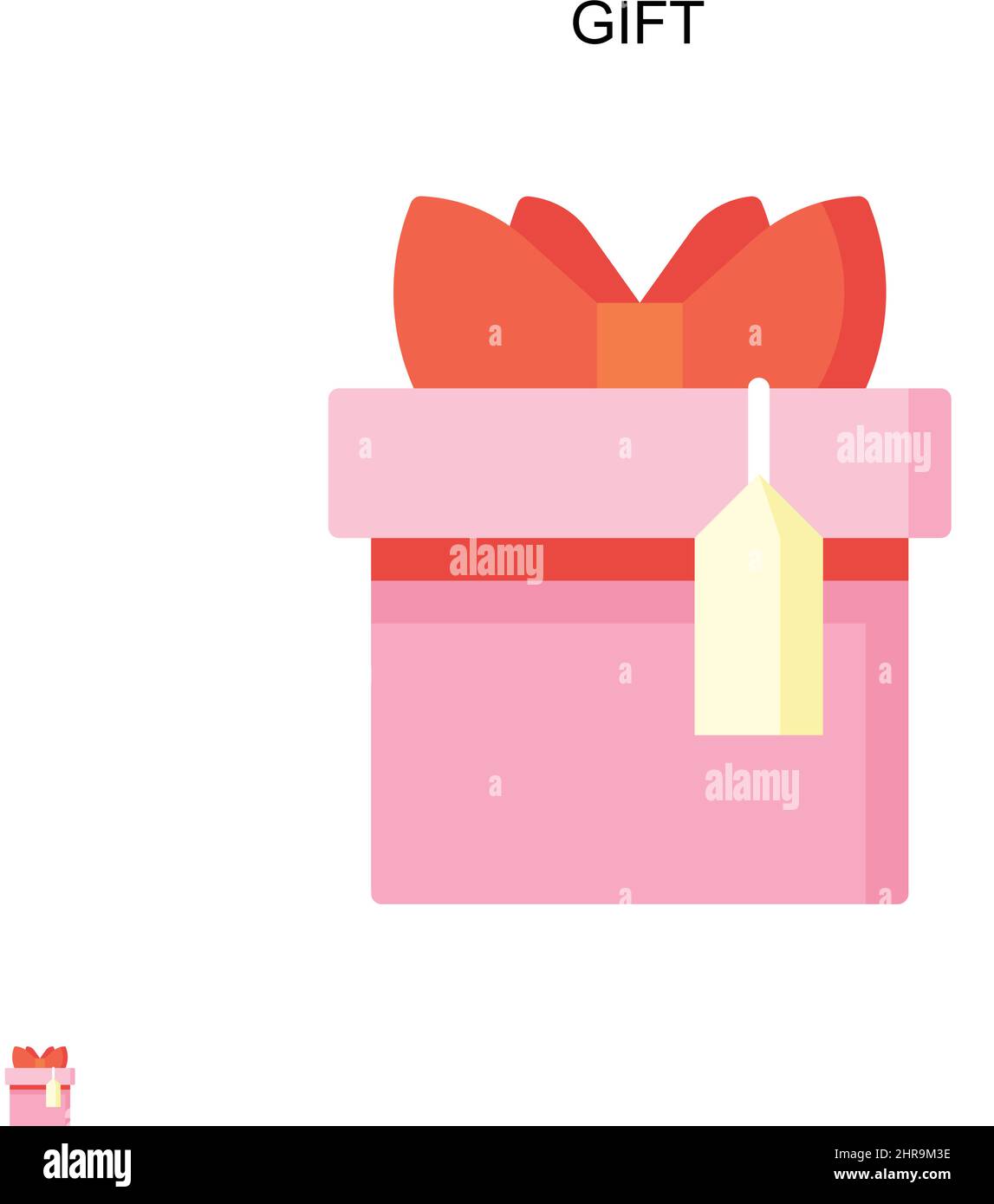 Gift Simple vector icon. Illustration symbol design template for web ...