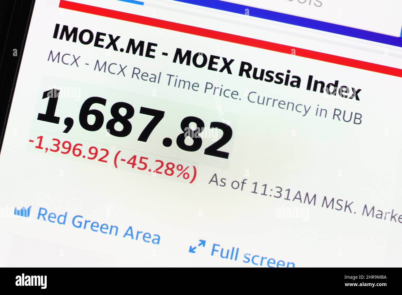 Micex index hi-res stock photography and images - Alamy