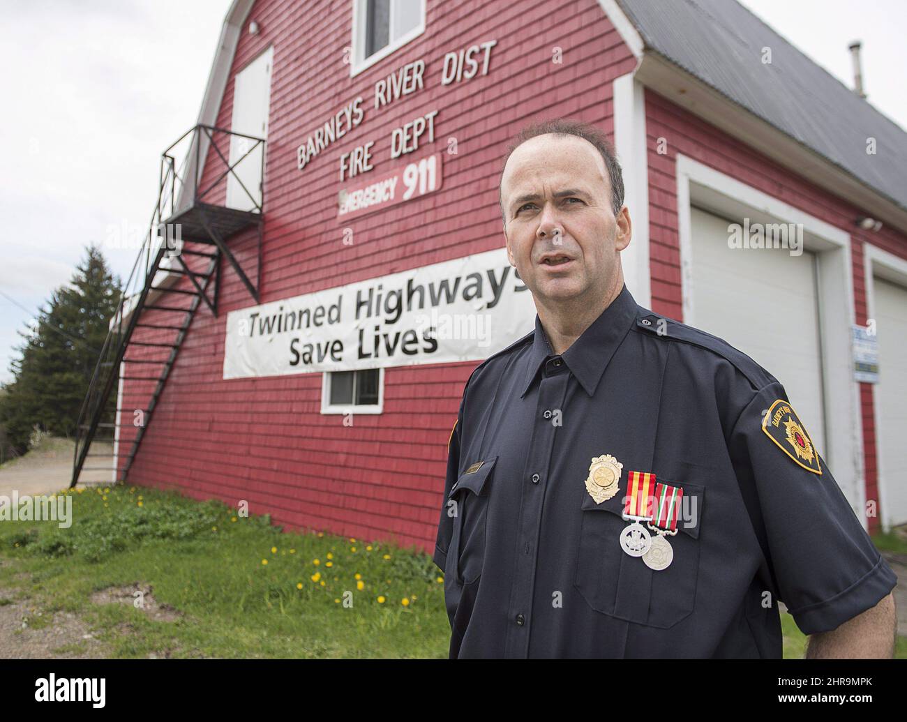 Joe MacDonald, chief of the Barneys River and District Volunteer Fire ...