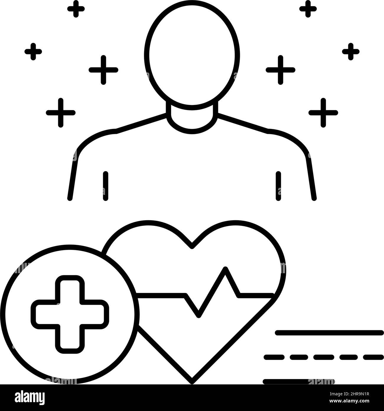 medical expert line icon vector illustration Stock Vector Image & Art ...