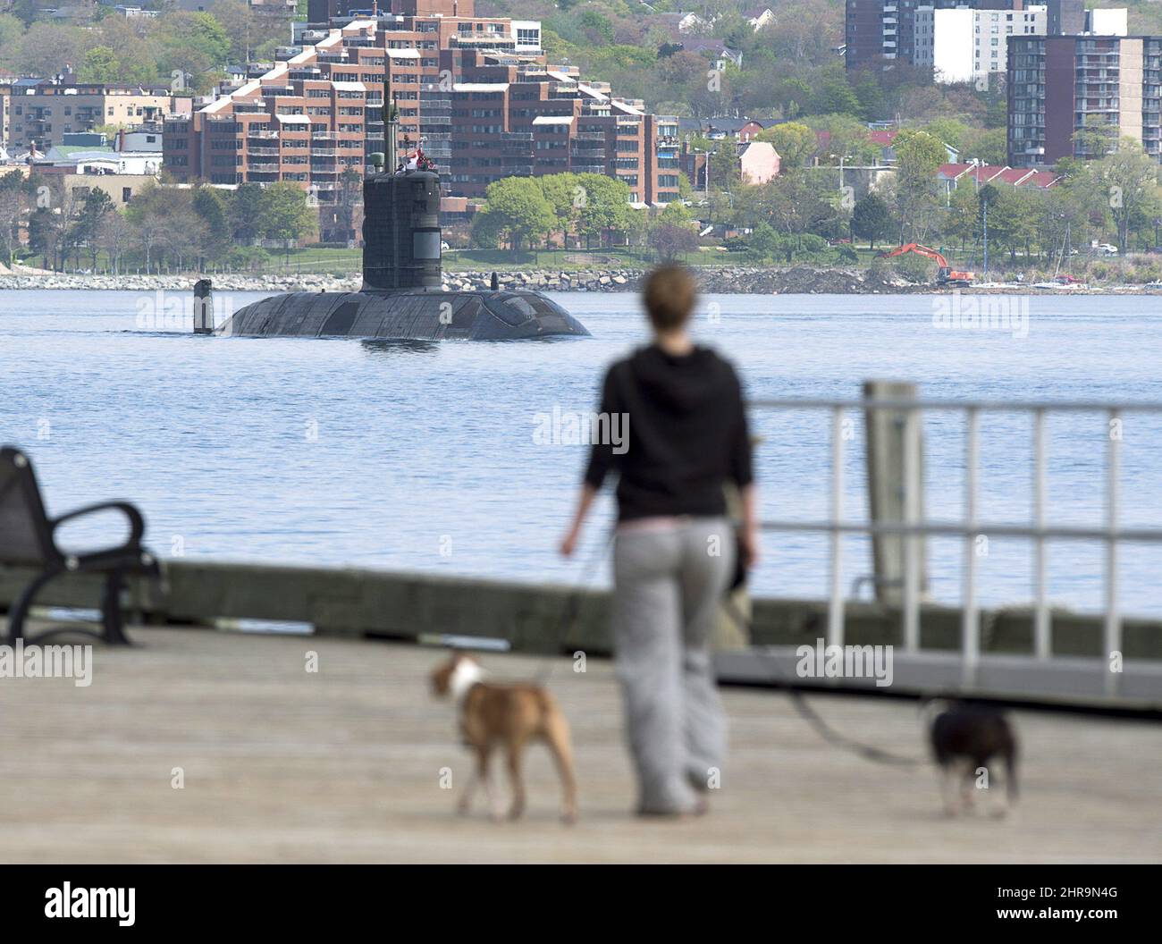 HMCS Windsor, one of Canada's four Victoria-class submarines, heads out ...