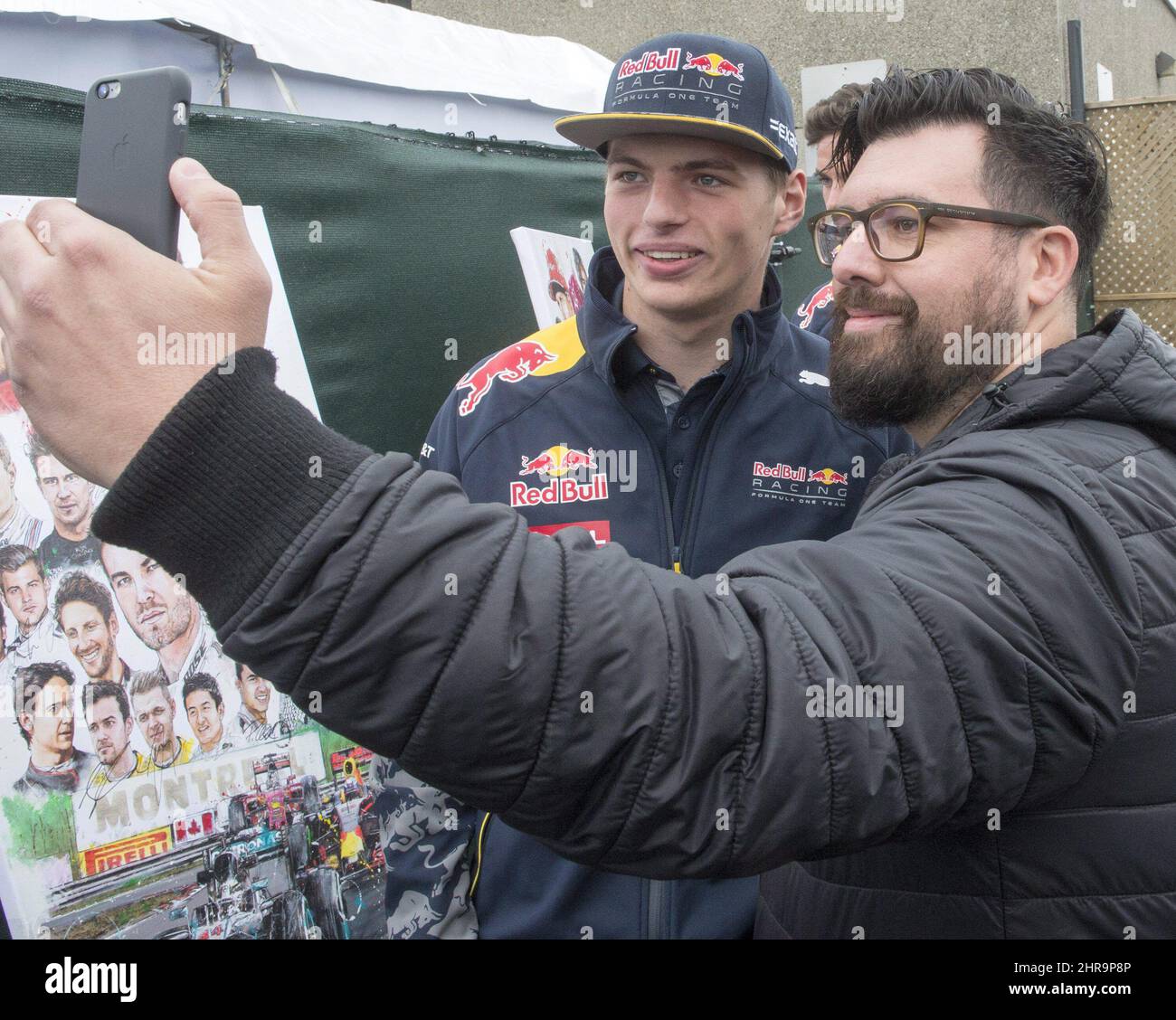 Toro Rosso driver Max Verstappen (33) of Netherlands poses for photos ...
