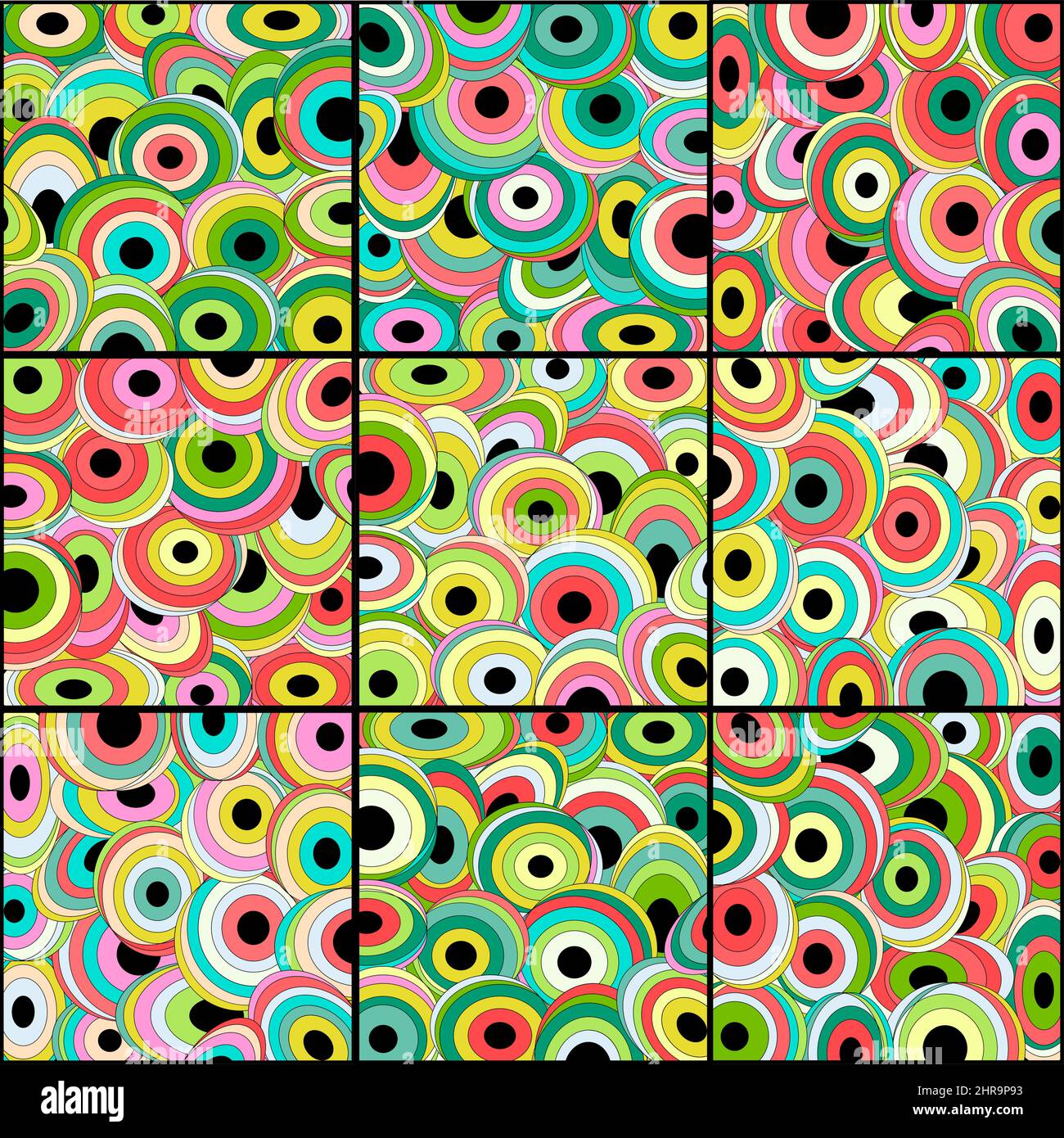 Seamless background with geometric pattern. Oval and circle shapes ...