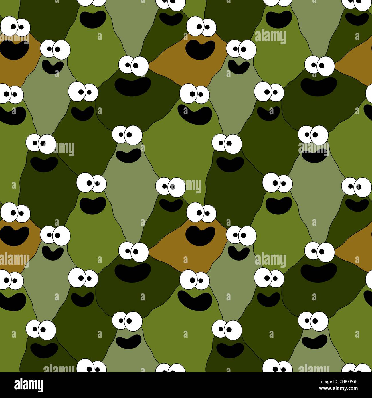 Kids seamless cute monster alien pattern for fabrics and packaging and ...