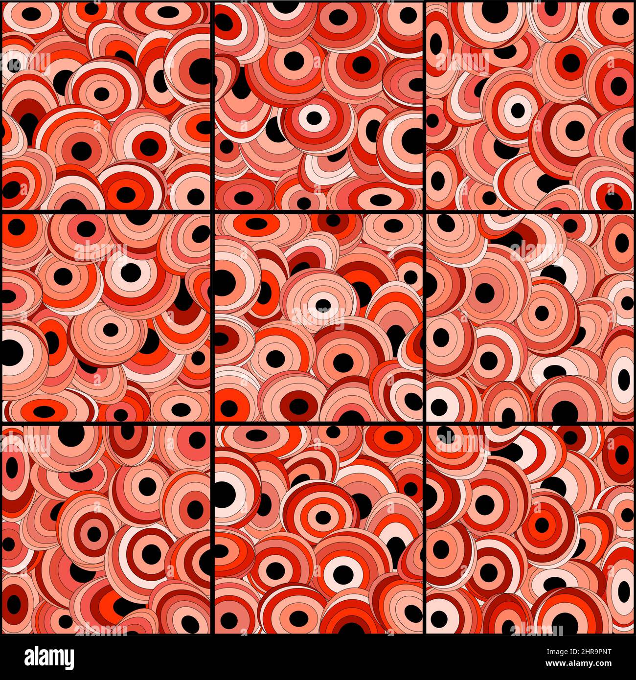 Seamless background with geometric pattern. Oval and circle shapes ...