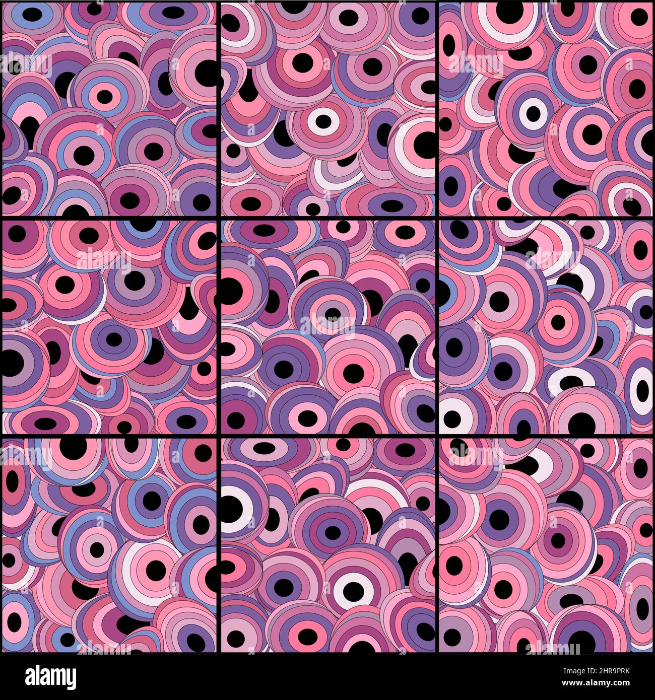 Seamless background with geometric pattern. Oval and circle shapes ...