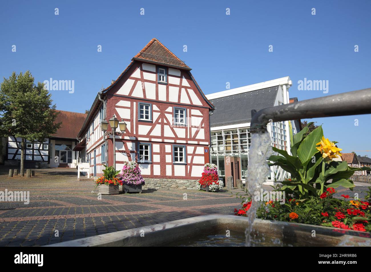 Local history museum at Eschenplatz in Eschborn, Hesse, Germany Stock ...