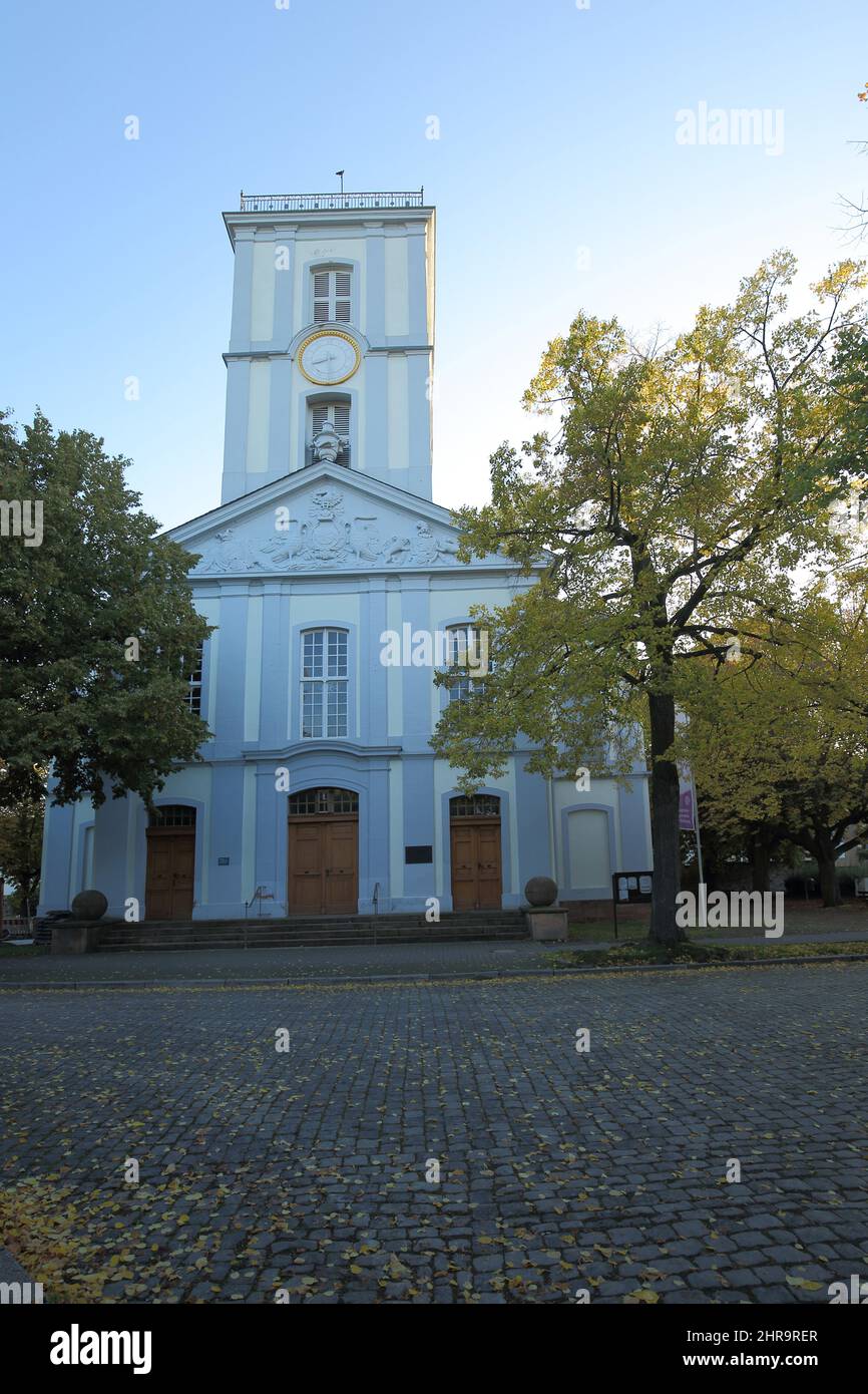 Neoclassical castle church, Friedberg, Hesse, Germany Stock Photo - Alamy