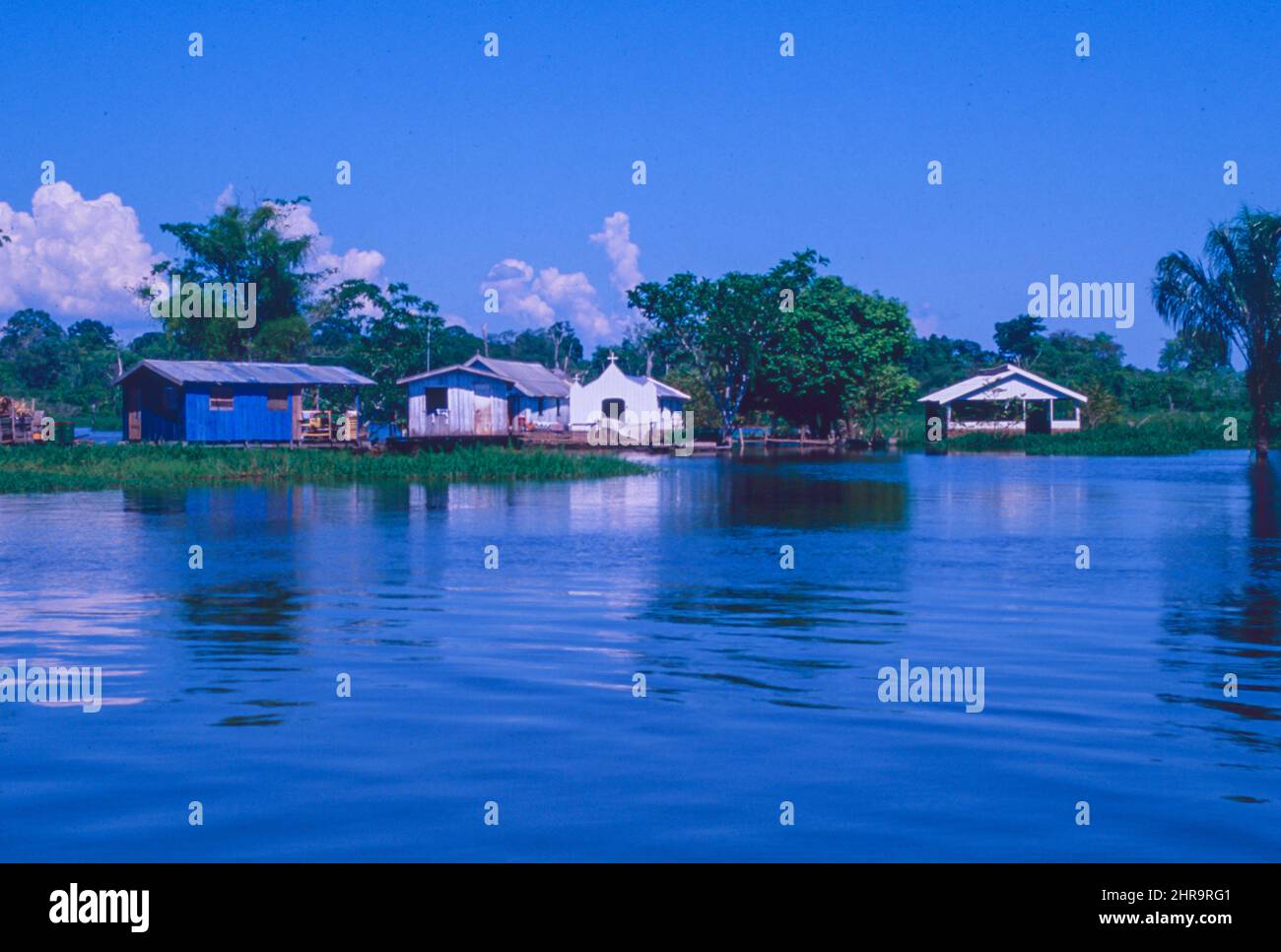 Houseboats on River Amazon, near Manaus, Brazil Stock Photo - Alamy
