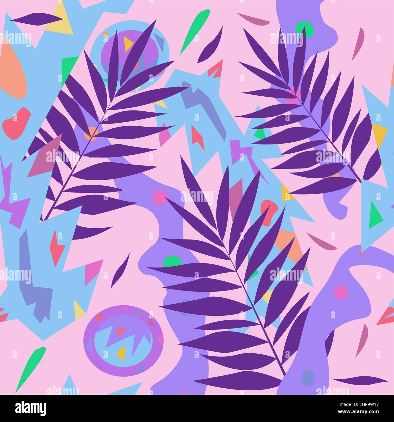 Seamless repeating fern pattern background hi-res stock photography and ...