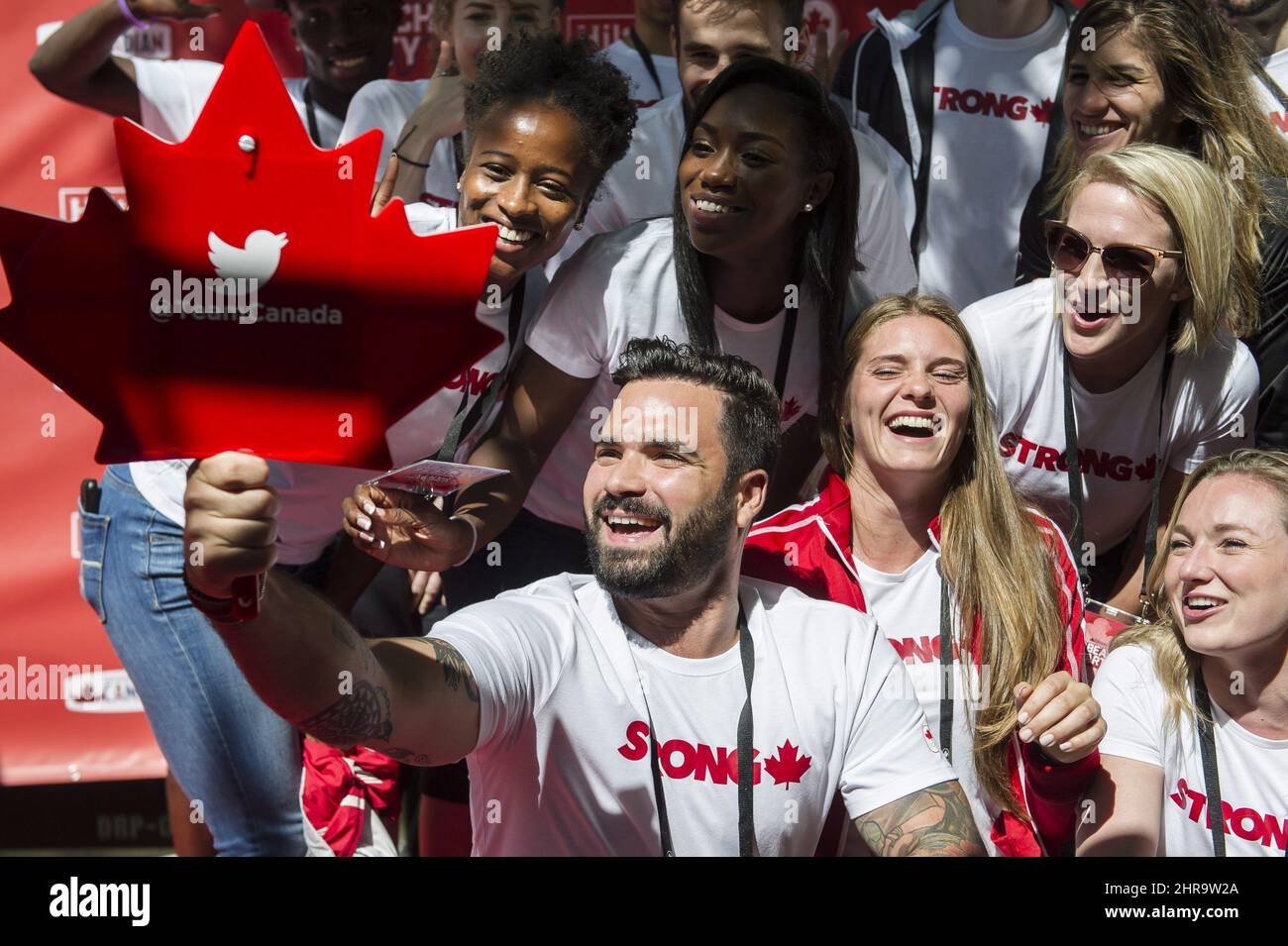 Team Canada athletes attend the 2016 Canadian Olympic Team Beach Party ...