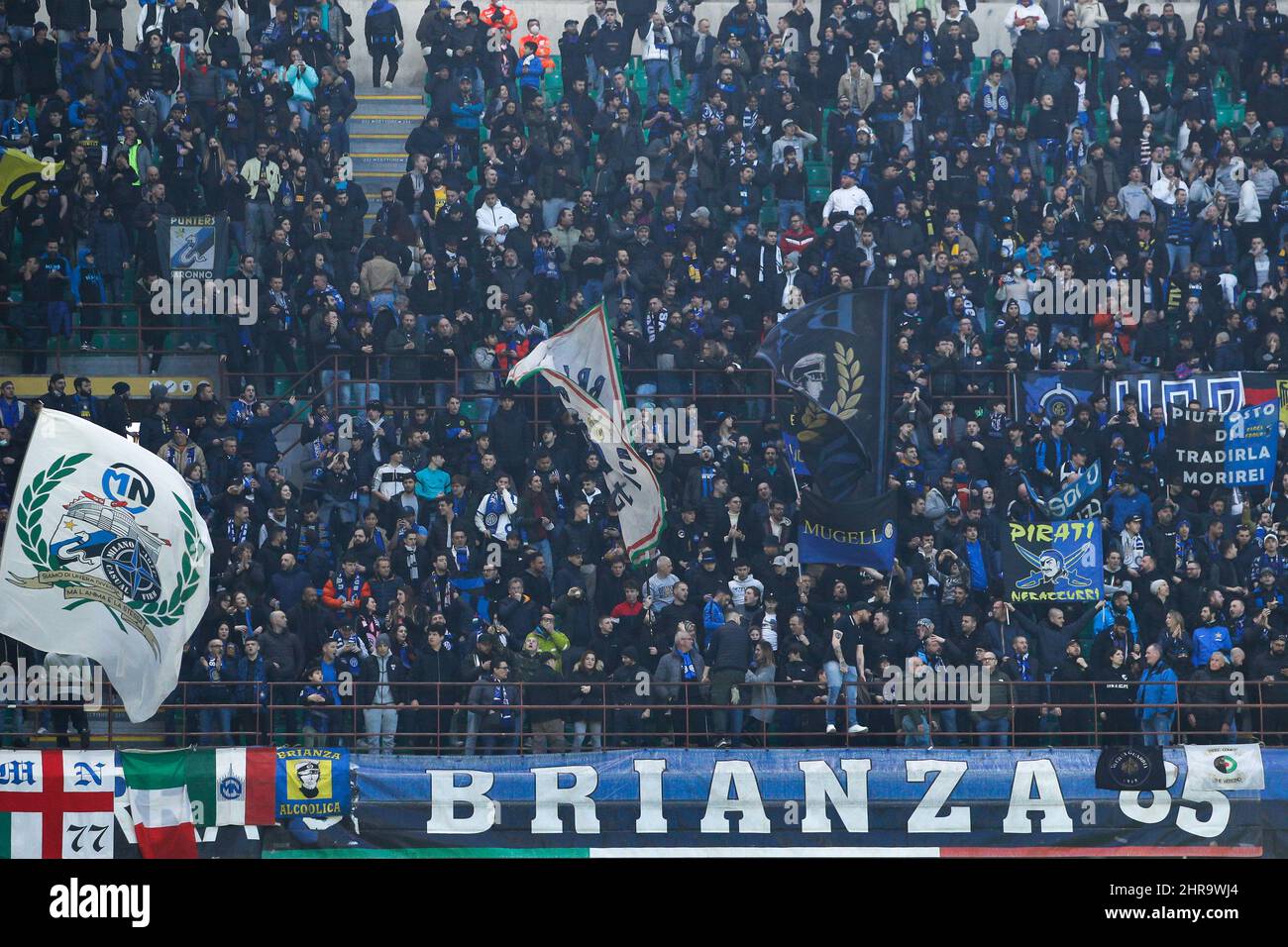 Inter milan flags san siro hi-res stock photography and images - Alamy
