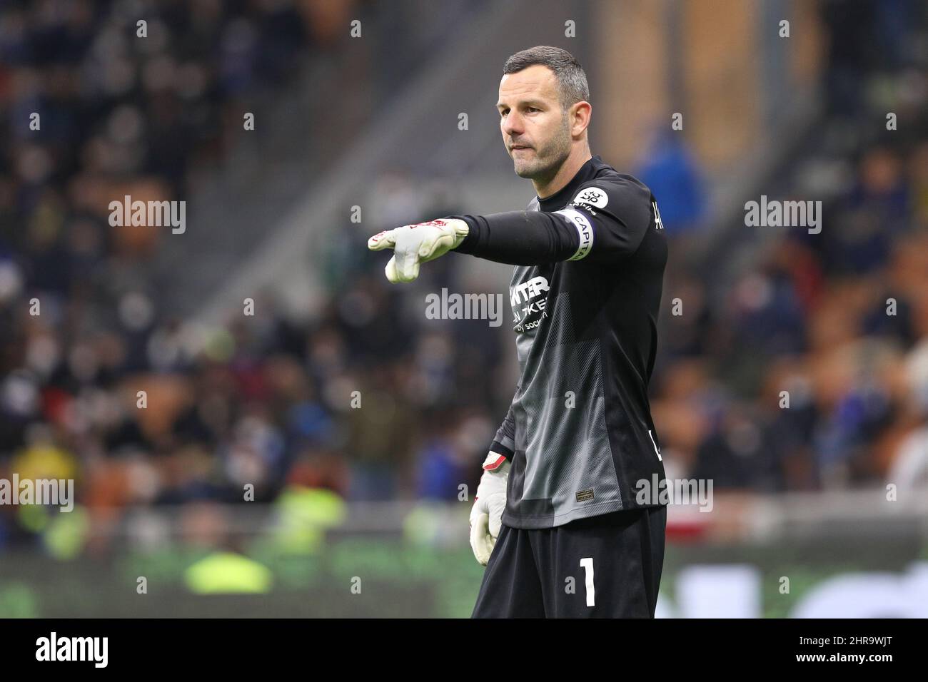 Italy, Milan, february 20 2022: Samir Handanovic (Inter goalkeeper ...
