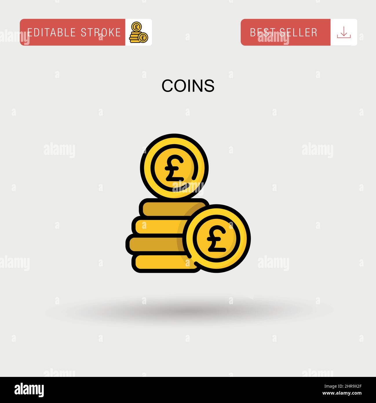 Group of coins Stock Vector Images - Alamy