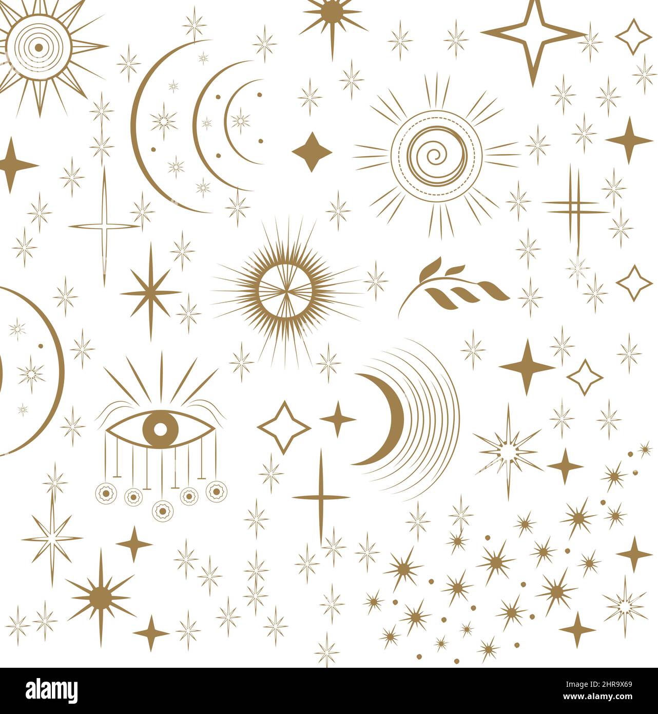 Astral symbols Stock Vector Images - Alamy